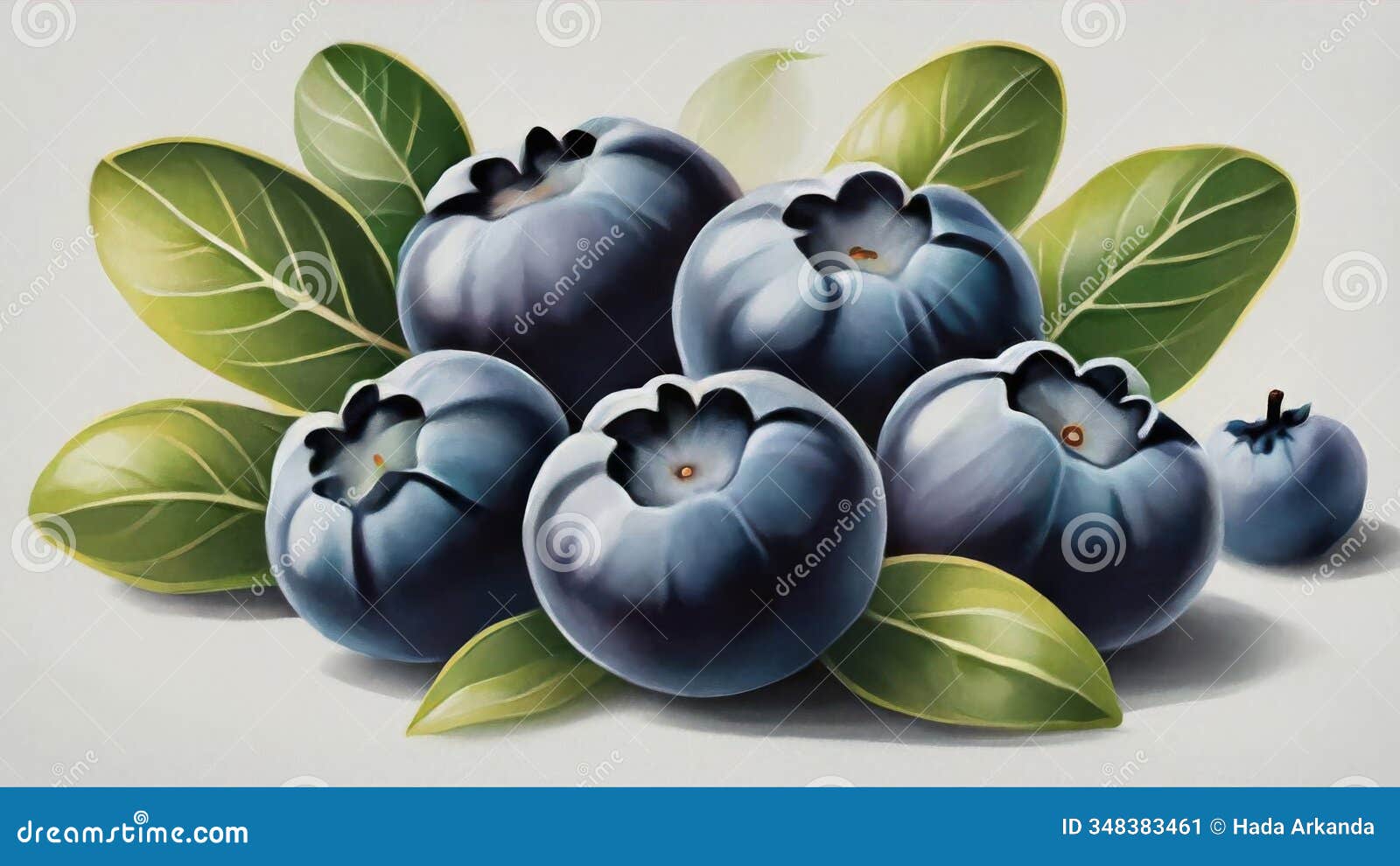 Blueberry Vector Illustration for High-Quality Prints Stock ...