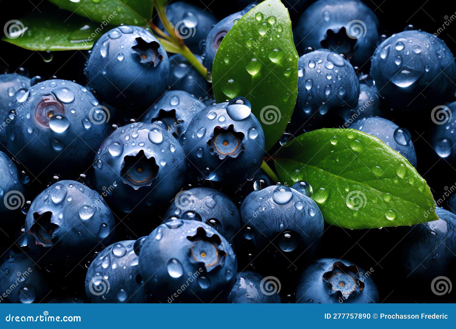 Blueberry And Water Splash Isolated Background. Realistic Dairy Product ...