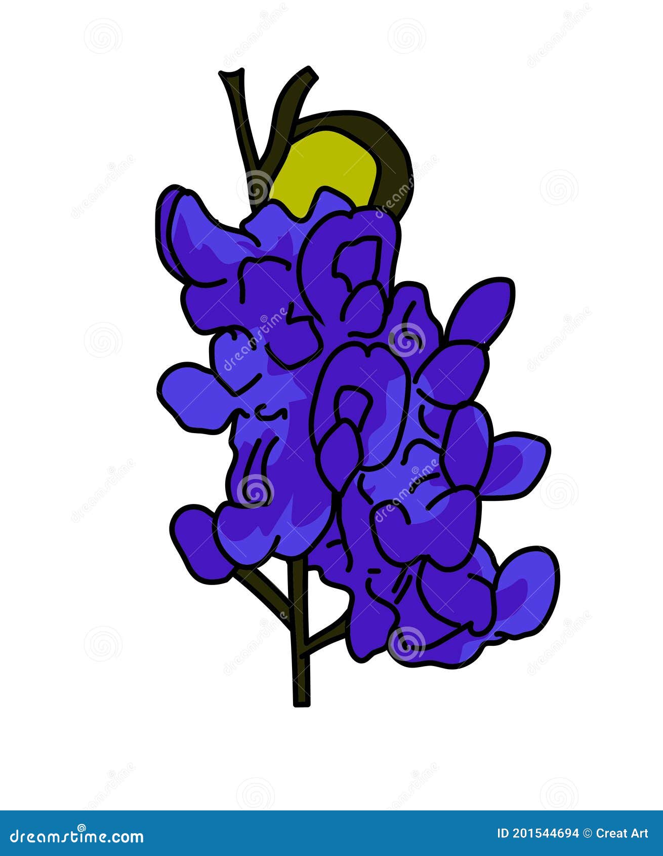 Bluebonnet Flower Illustration Vector Isolated Stock Vector ...