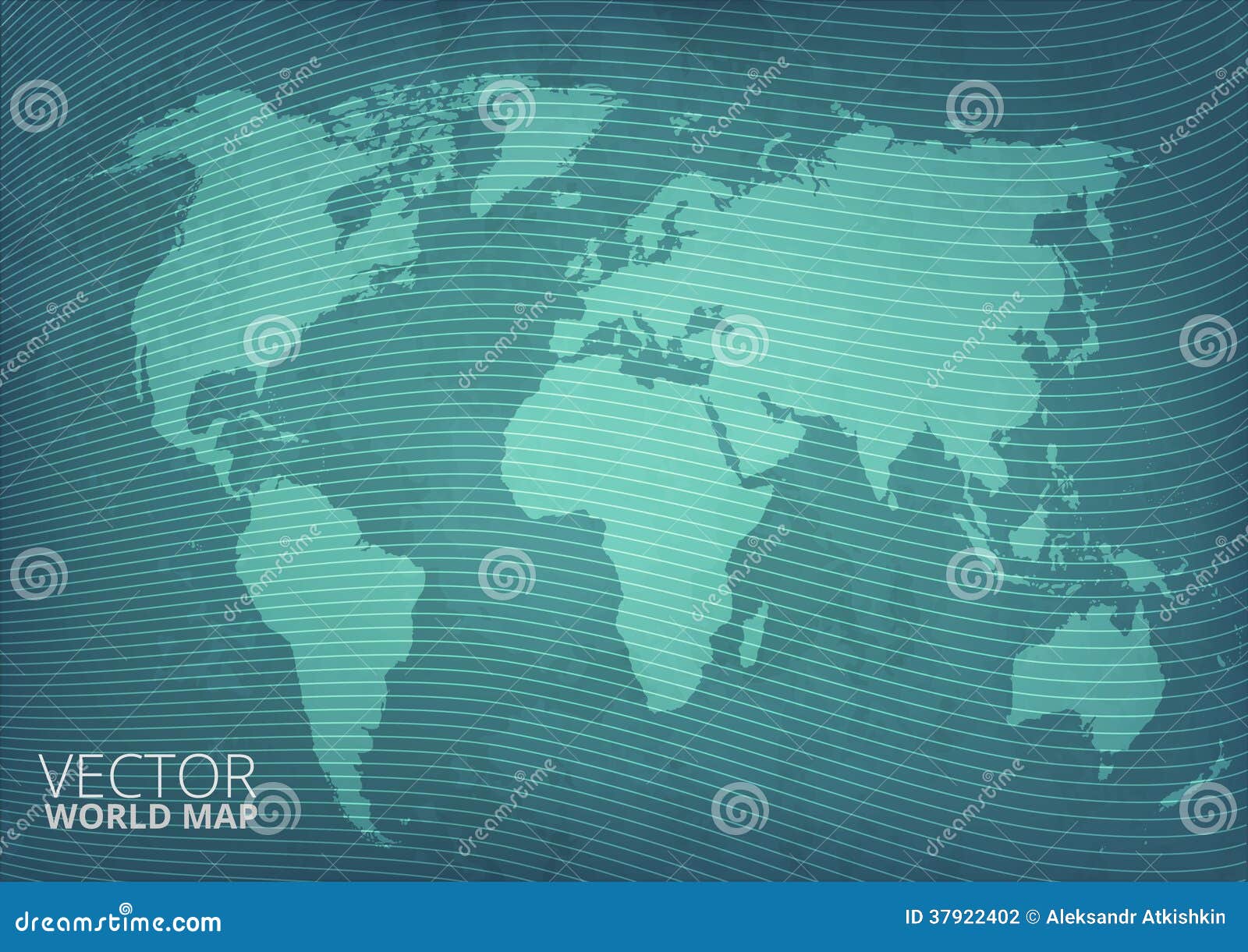 Blueprint World Map Illustration Design | CartoonDealer.com #40700151