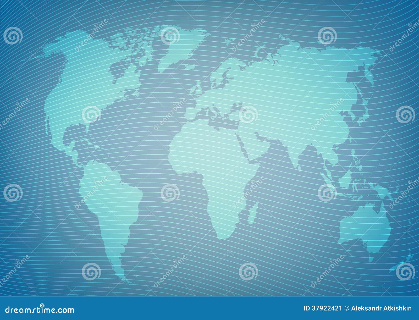 Blueeprint Style World Map Package Background Stock Vector ...