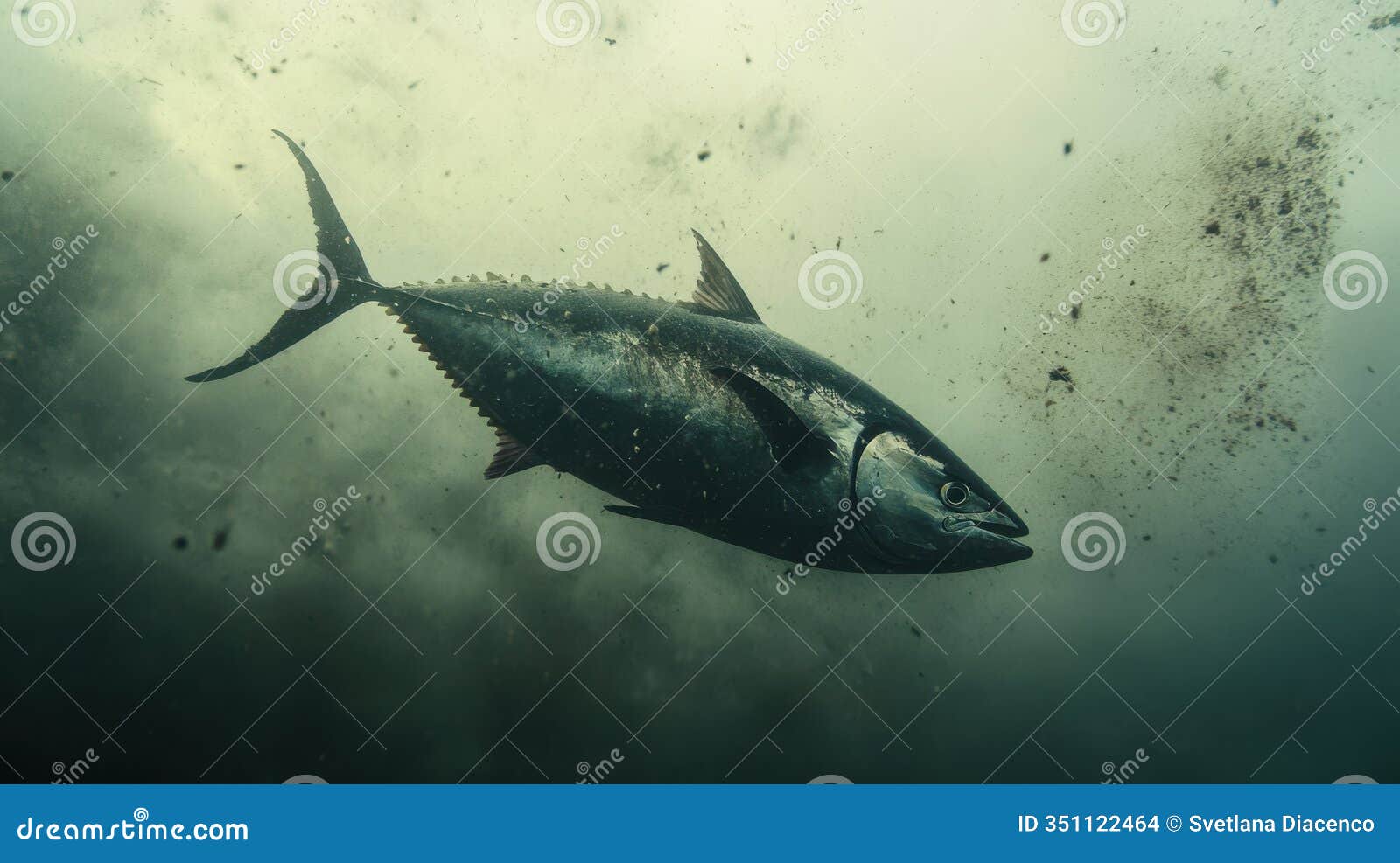 Bluefin Tuna Navigating Murky Water, Marine Runoff Pollution Evident ...