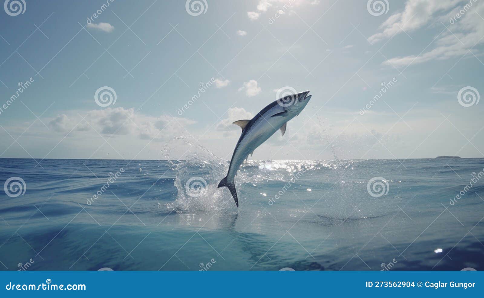 Bluefish Jumping Out Of Water Royalty-Free Stock Photography ...