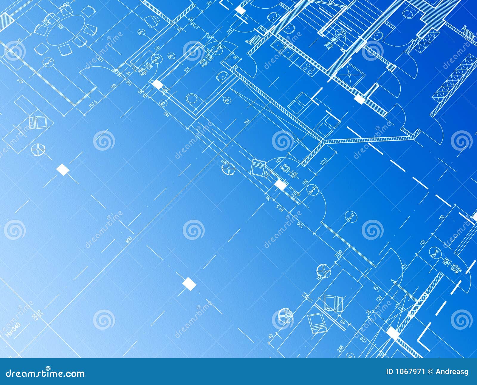 Blueprint stock illustration. Illustration of auto, architects - 1067971