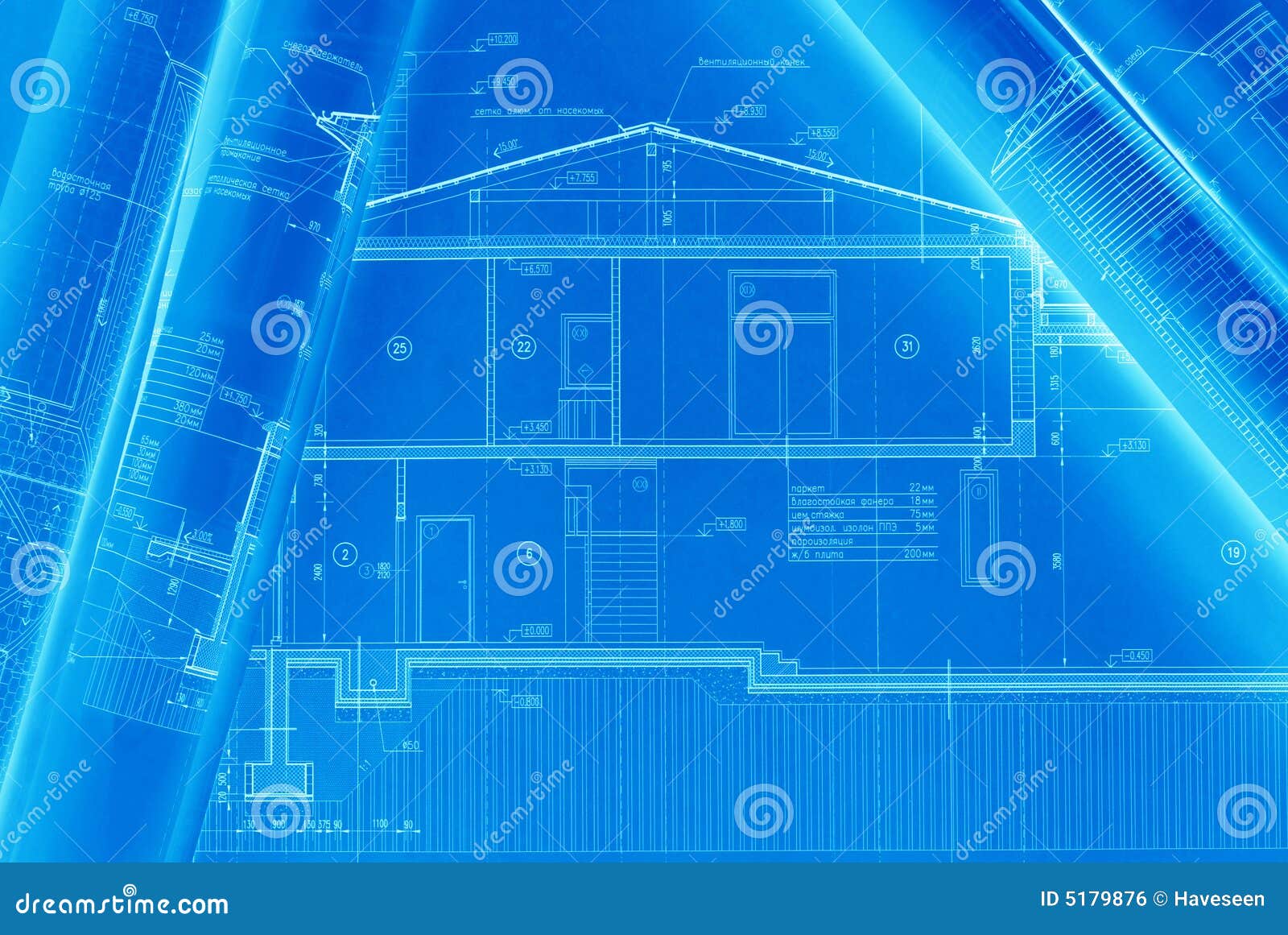 Blueprint stock photo. Image of drafting, architect, designer - 5179876