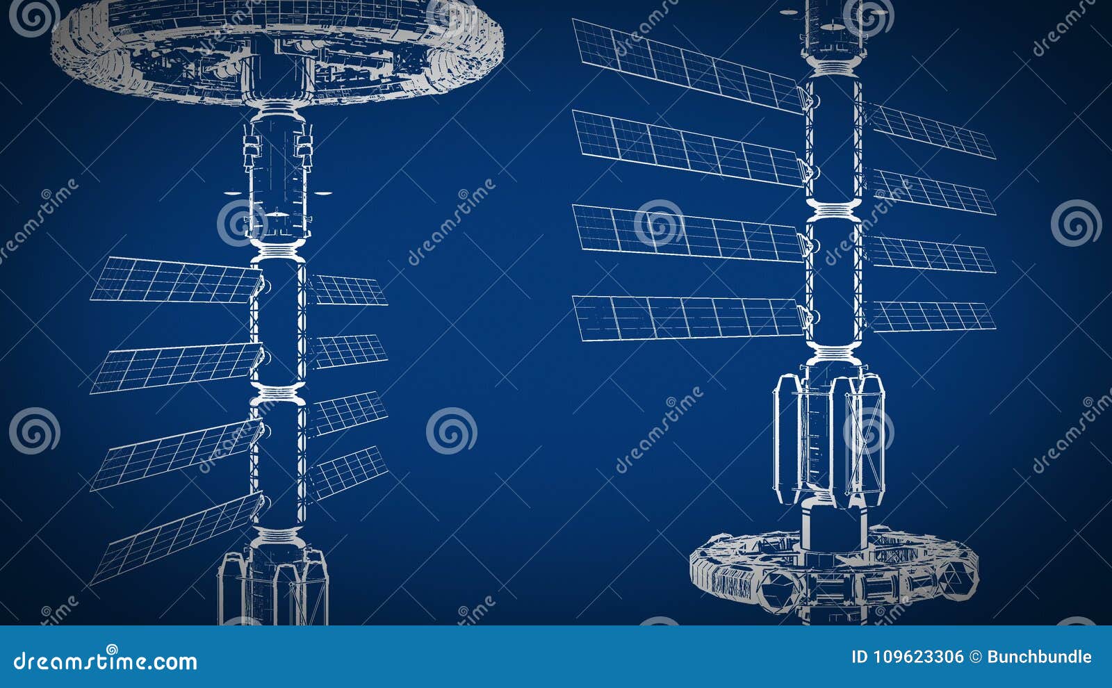 Blueprint Animated, Abstract Technical Drawing Moves Vertically ...