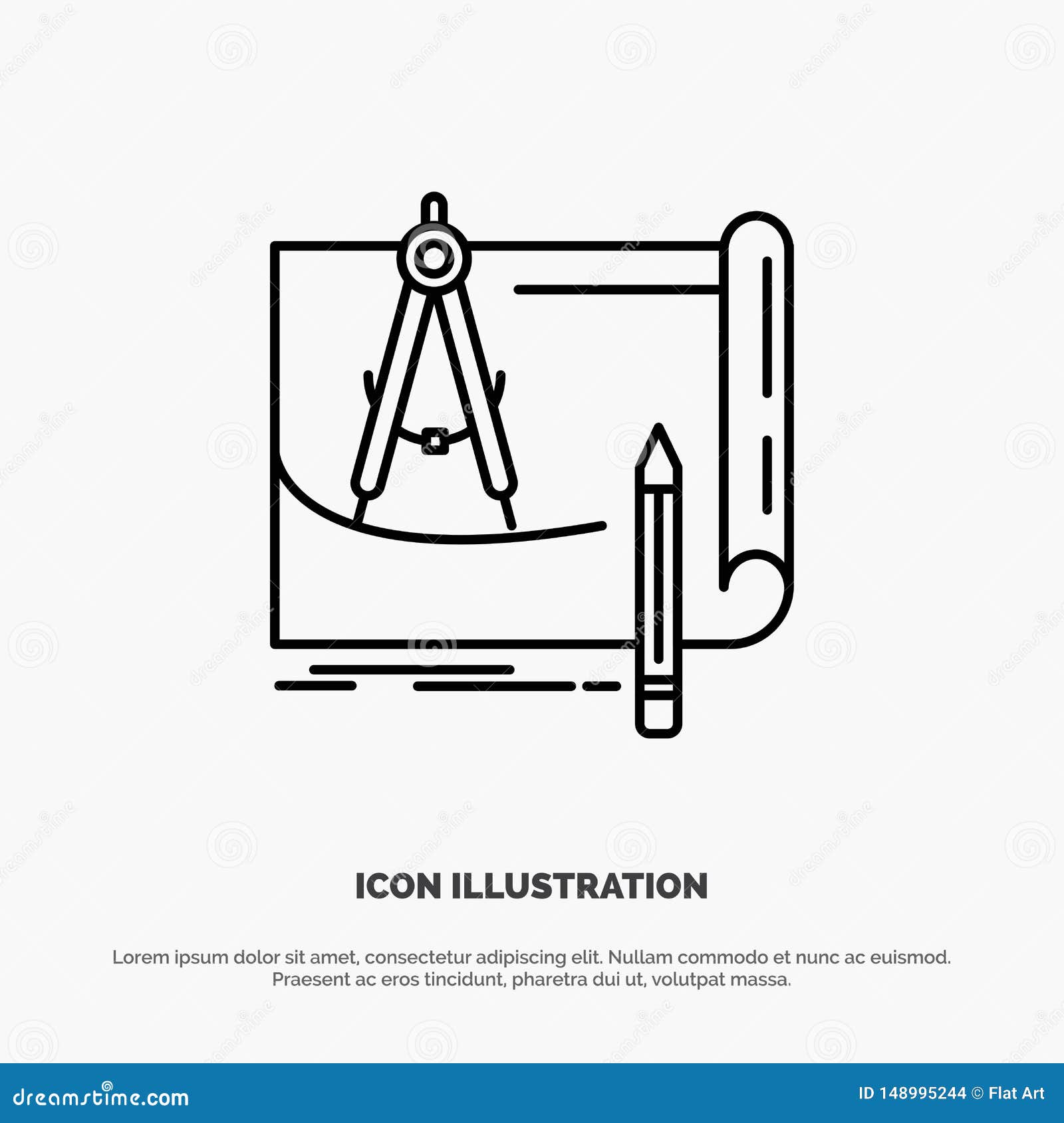 Blueprint, Architecture, Blueprint, Construction, Paper, Plan Line Icon ...