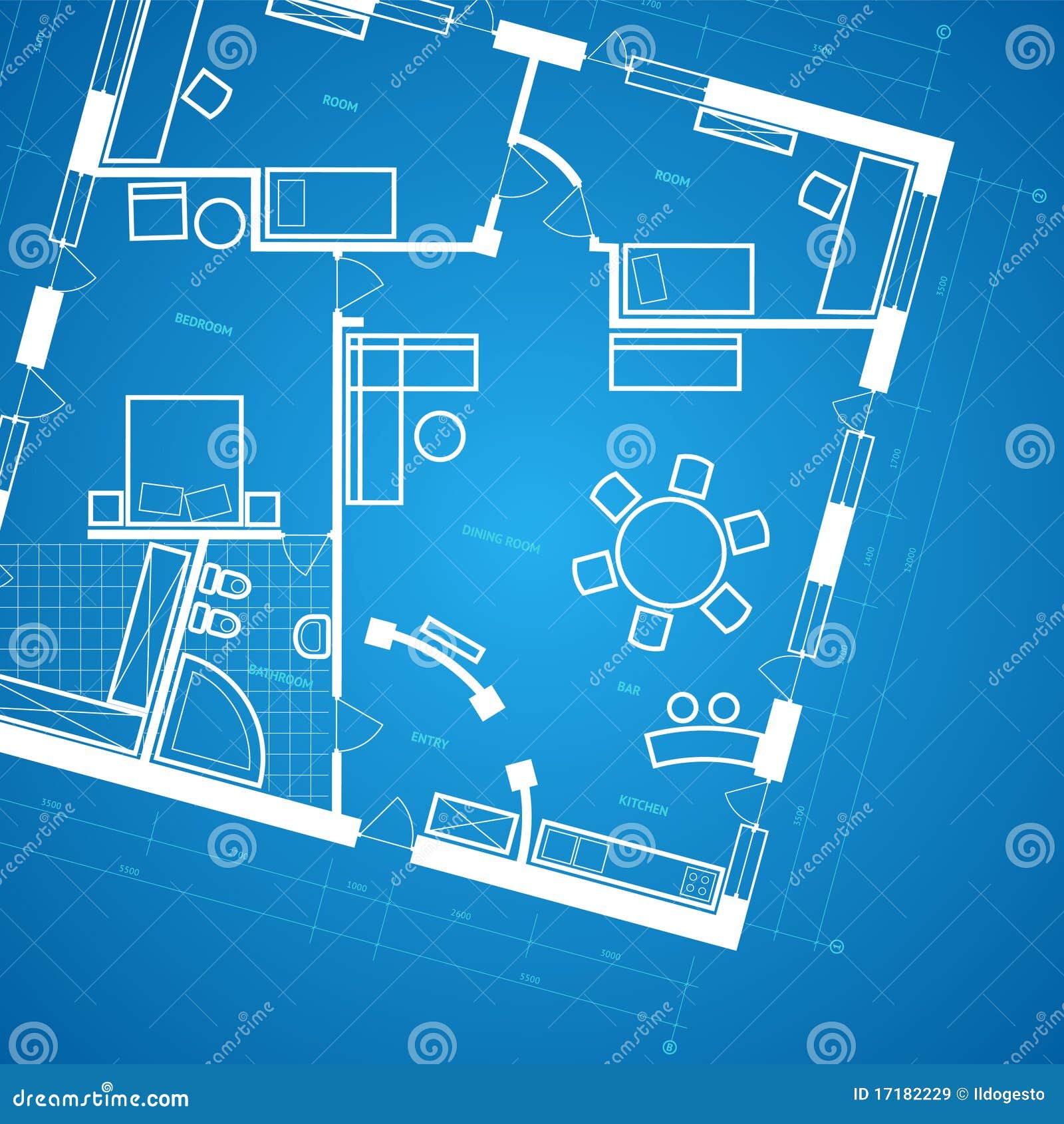 Blueprint background stock vector. Illustration of drafting - 17182229