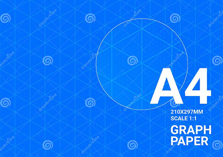 Blueprint Background, Graph Paper A4, Vector Blue Print Grid Plan Stock ...