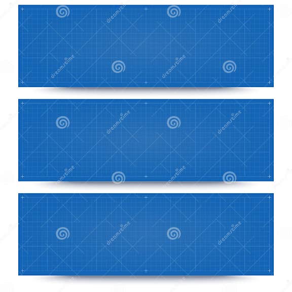 Blueprint Banner Backgrounds Stock Vector - Illustration of graphic ...