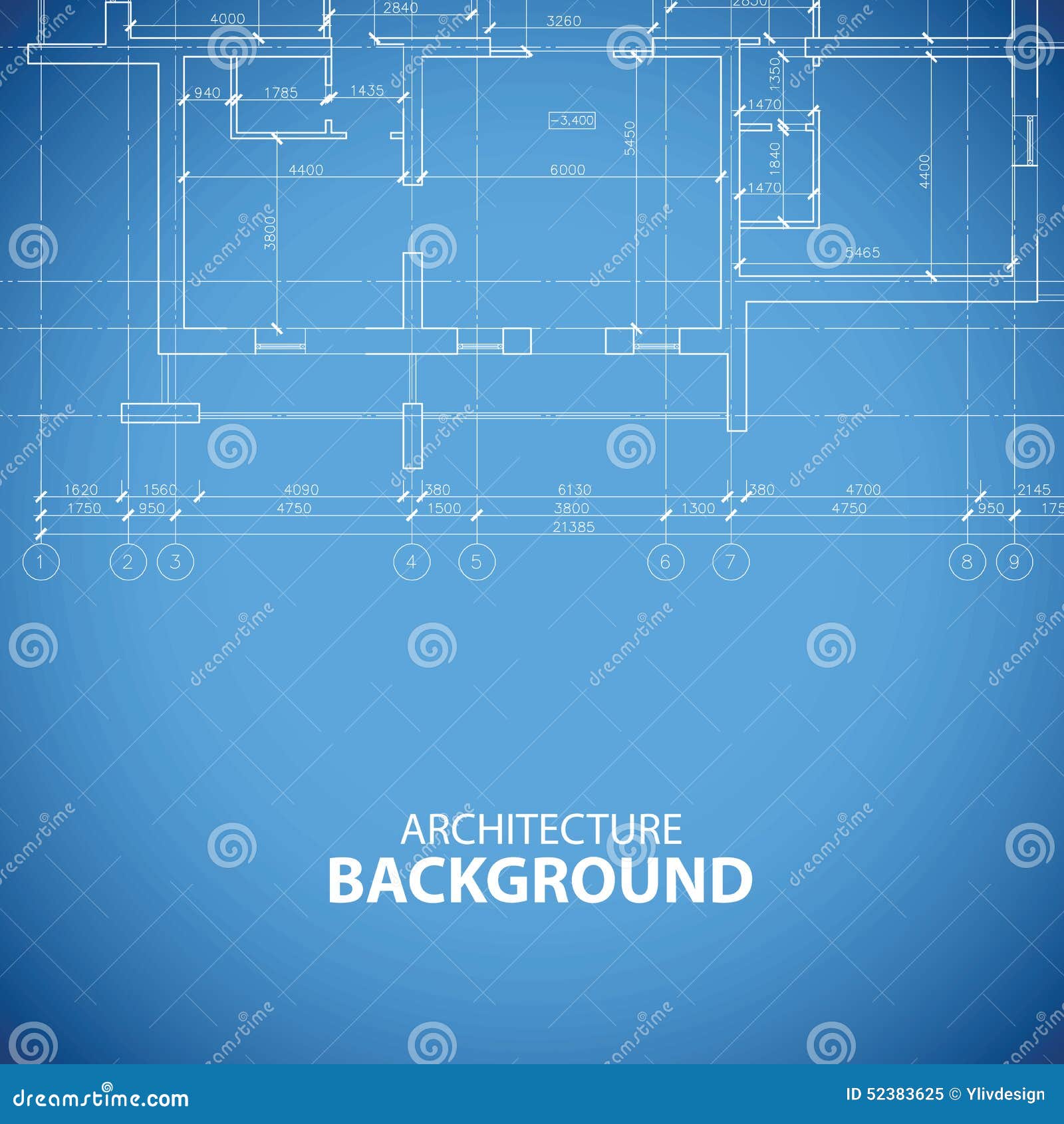 Blueprint Building Background Stock Vector - Illustration of ...