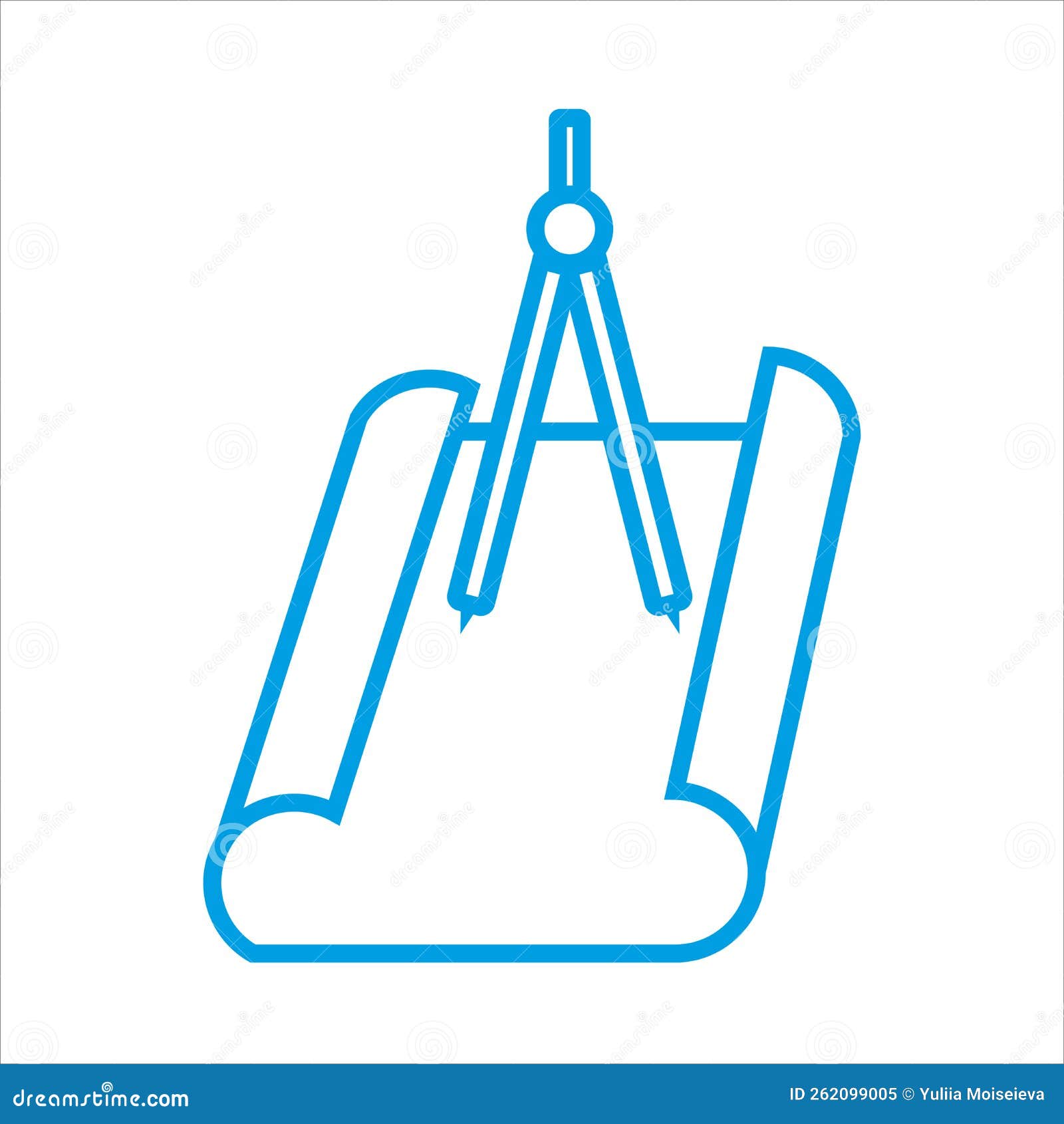 Blueprint, Building Plan Icon, Vector, Illustration Stock Vector ...