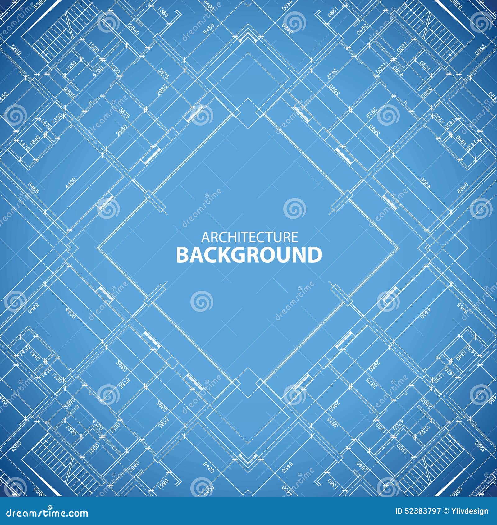 Building Blueprint Background