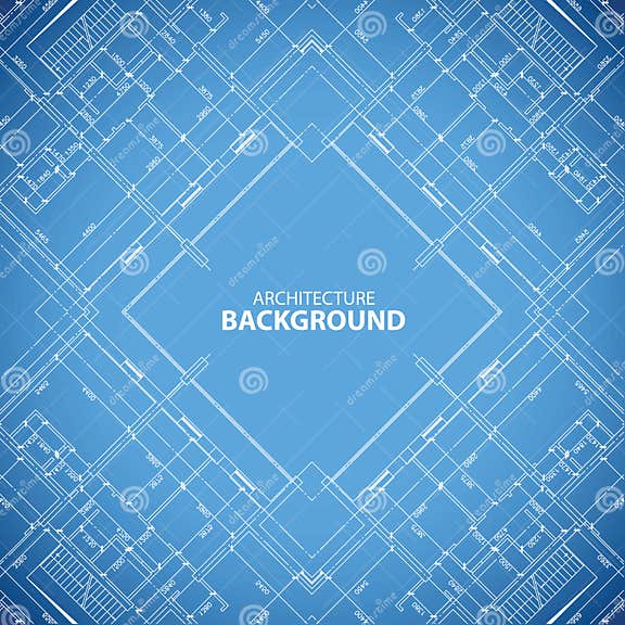 Blueprint Building Structure Background Stock Vector - Illustration of ...