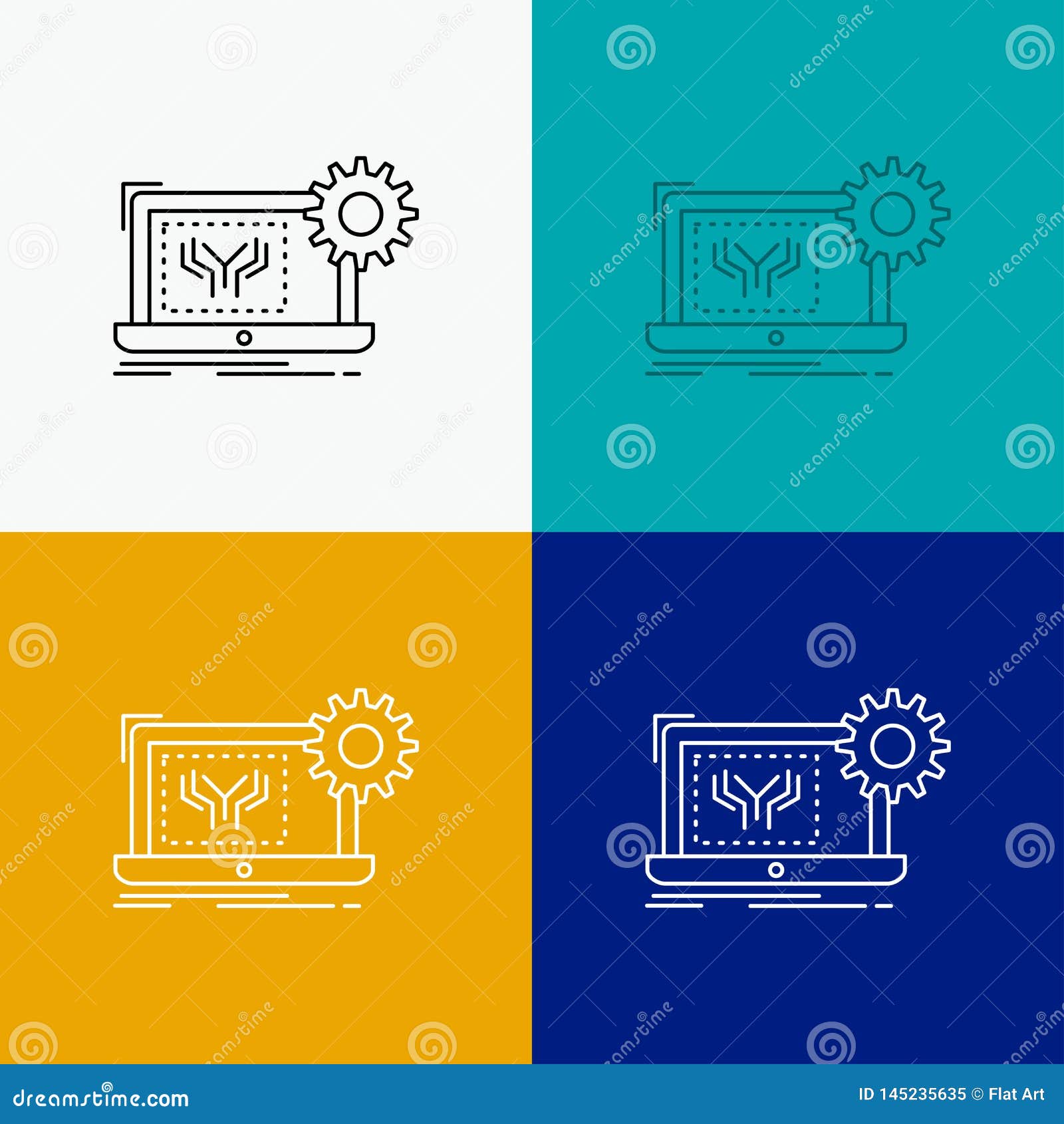 Blueprint, Circuit, Electronics, Engineering, Hardware Icon Over ...