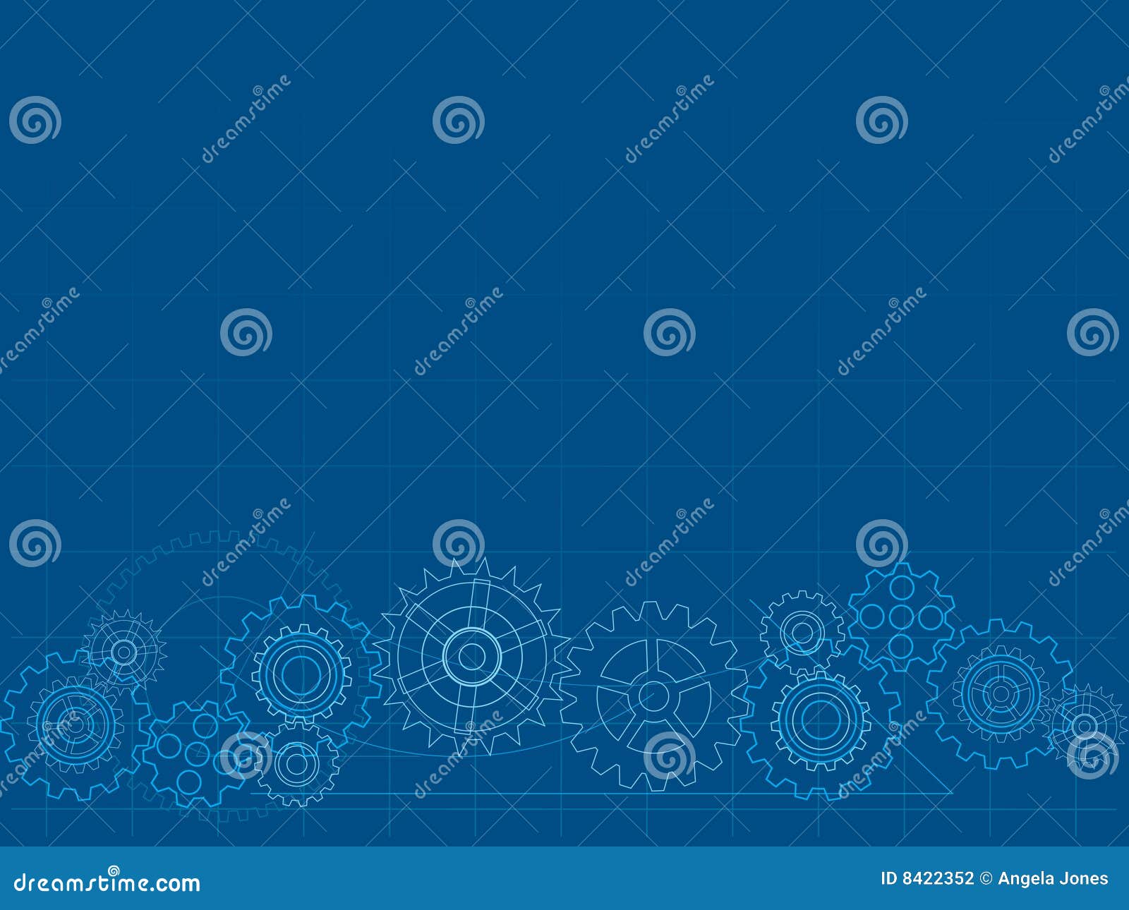 Blueprint cog background stock vector. Illustration of pattern - 8422352