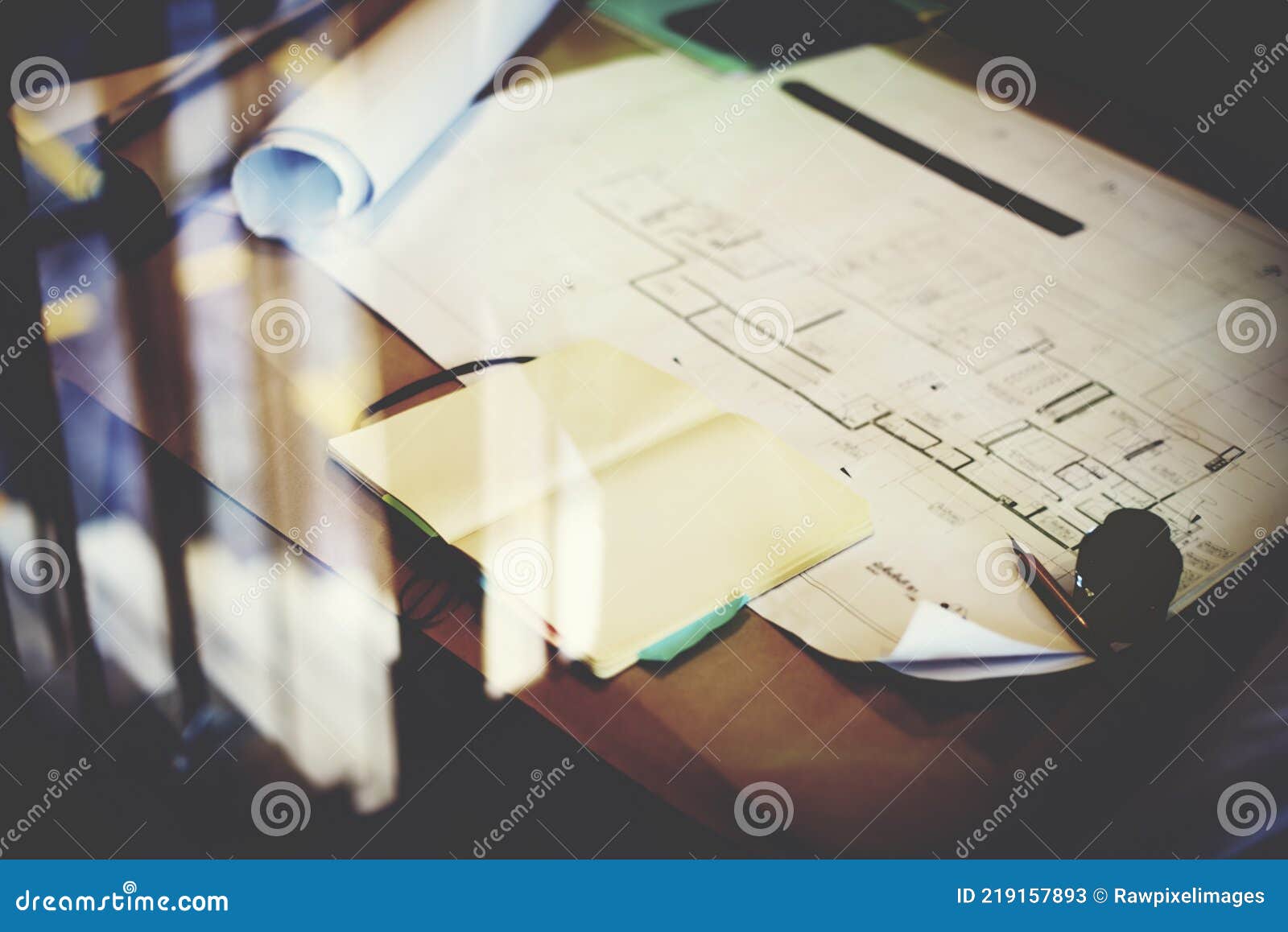 Blueprint Design Ideas Creativity Decorative Construction Concept Stock ...