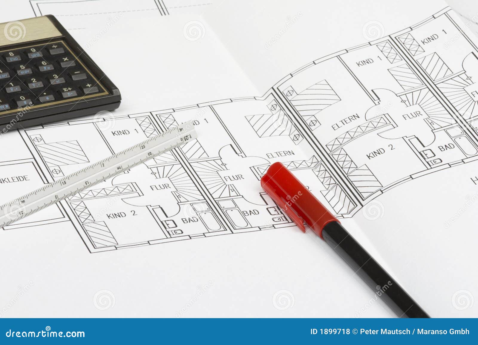 Blueprint details stock photo. Image of construction, layout - 1899718