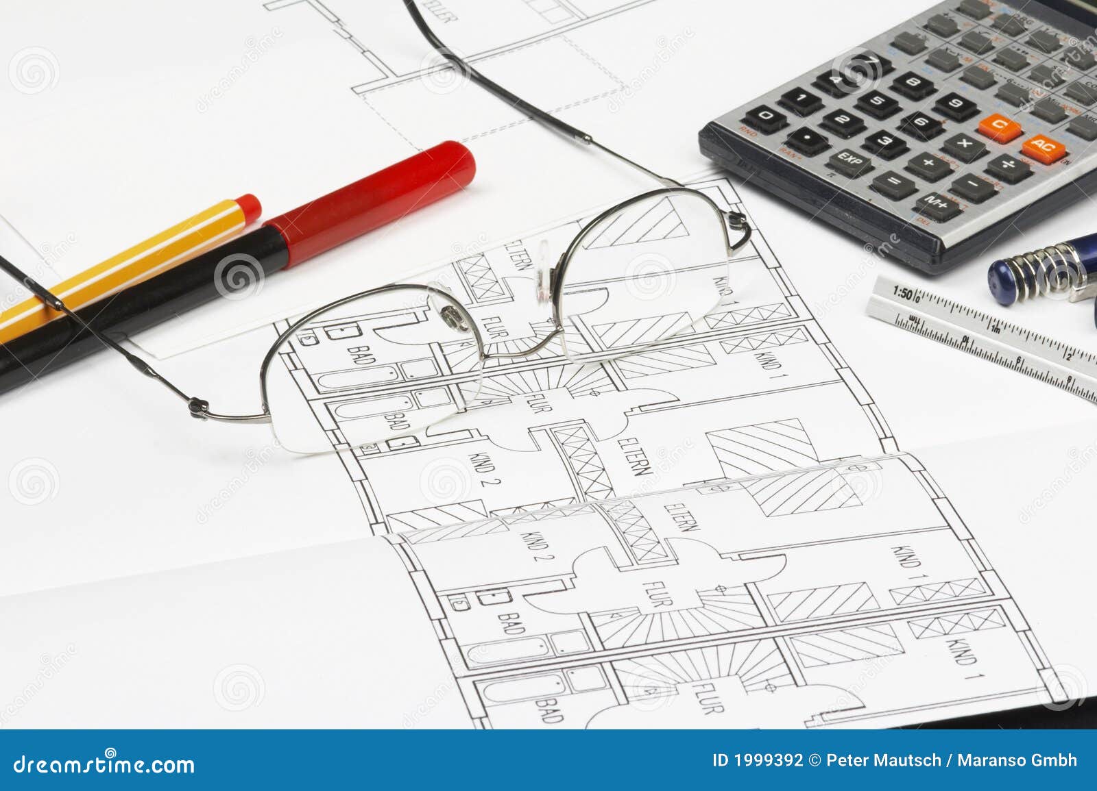 Blueprint details stock photo. Image of business, build - 1999392