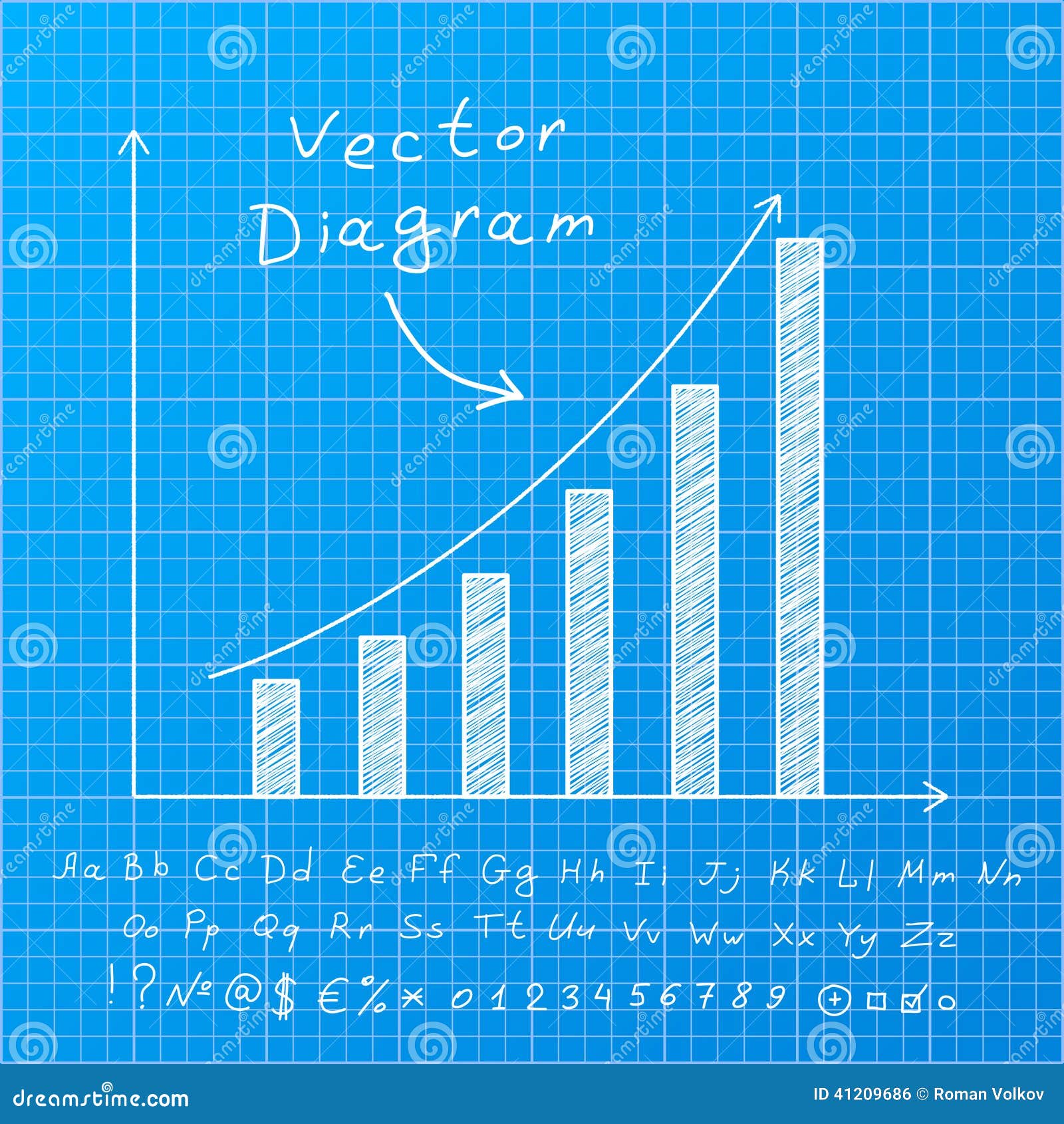 Blueprint Diagram stock vector. Illustration of drawing - 41209686