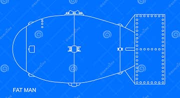 Atomic Bomb Spoof Blueprint Stock Vector - Illustration of blueprint ...