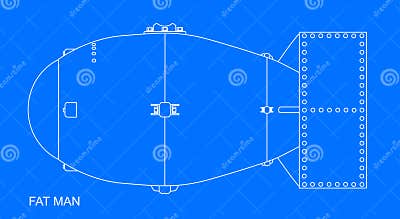 Atomic Bomb Spoof Blueprint Stock Vector - Illustration of blueprint ...