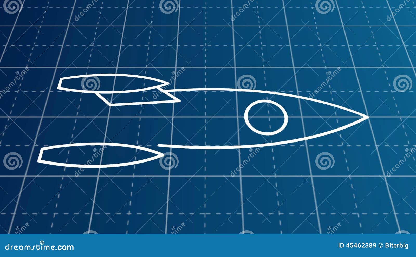 Blueprint Drawing of the Rocket Scheme Stock Video - Video of engineer ...