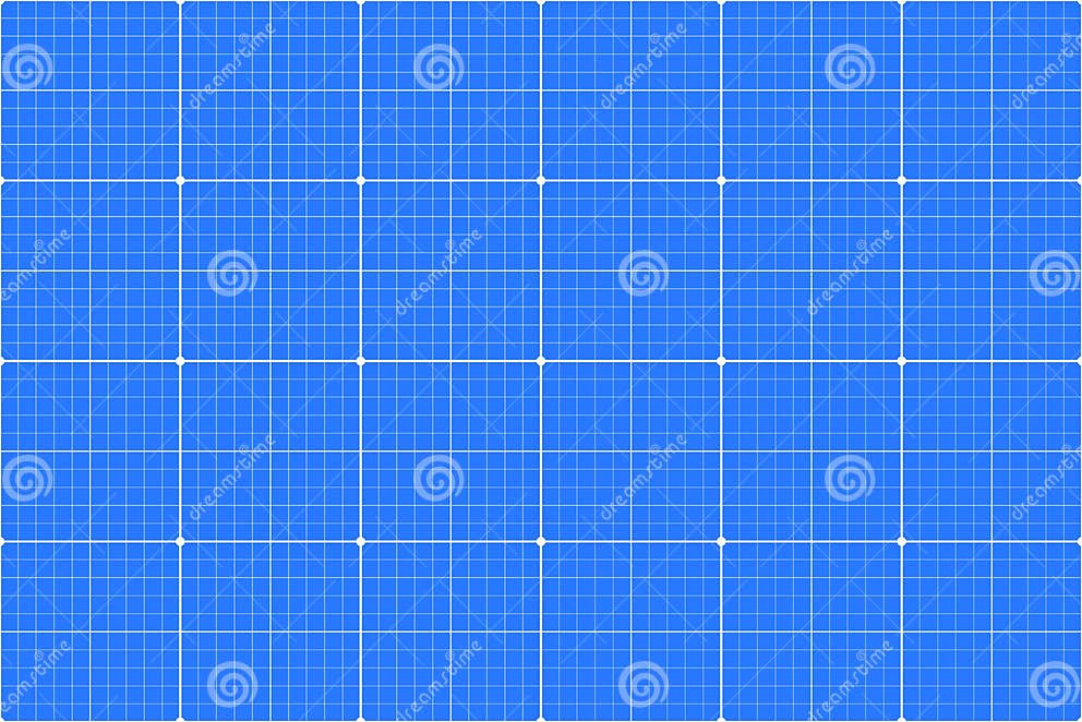 Blueprint Graph Paper. Seamless Pattern. Blue School Background. Grey ...