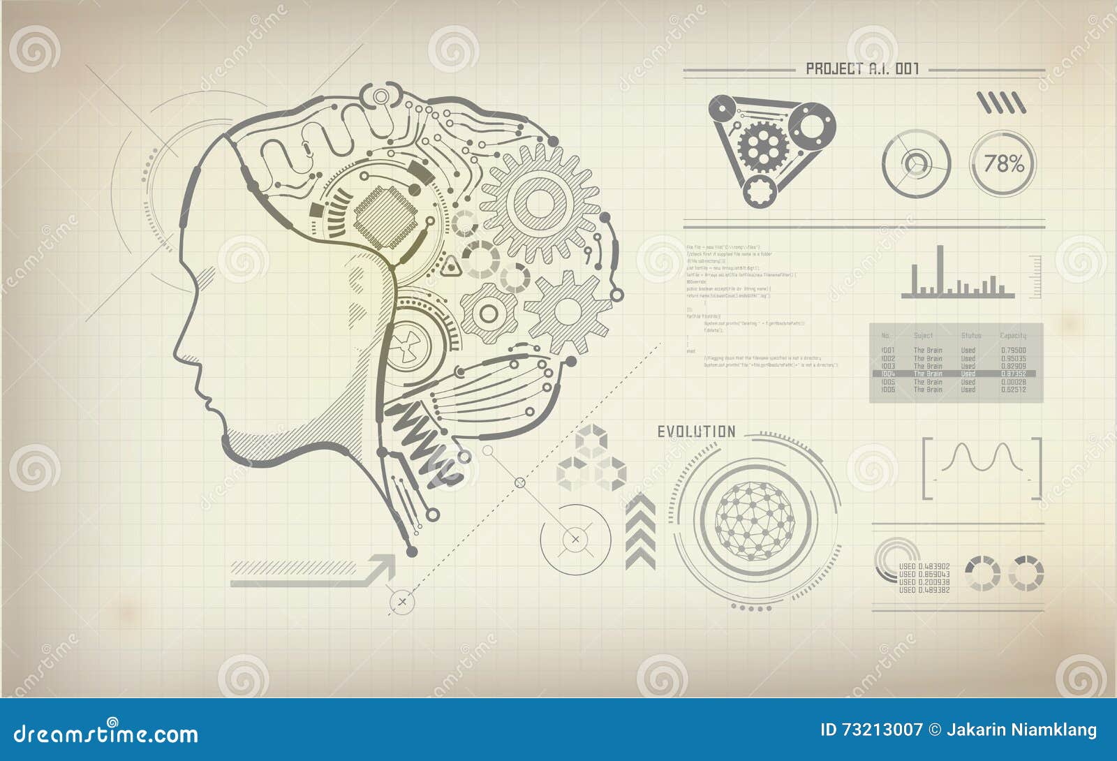 BluePrint stock vector. Illustration of creativity, design - 73213007