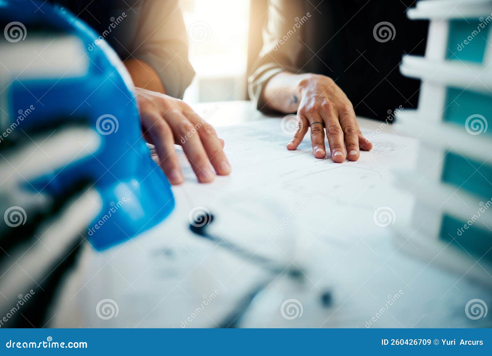 Blueprint, Hands and Business for Discussion for Building Plans ...