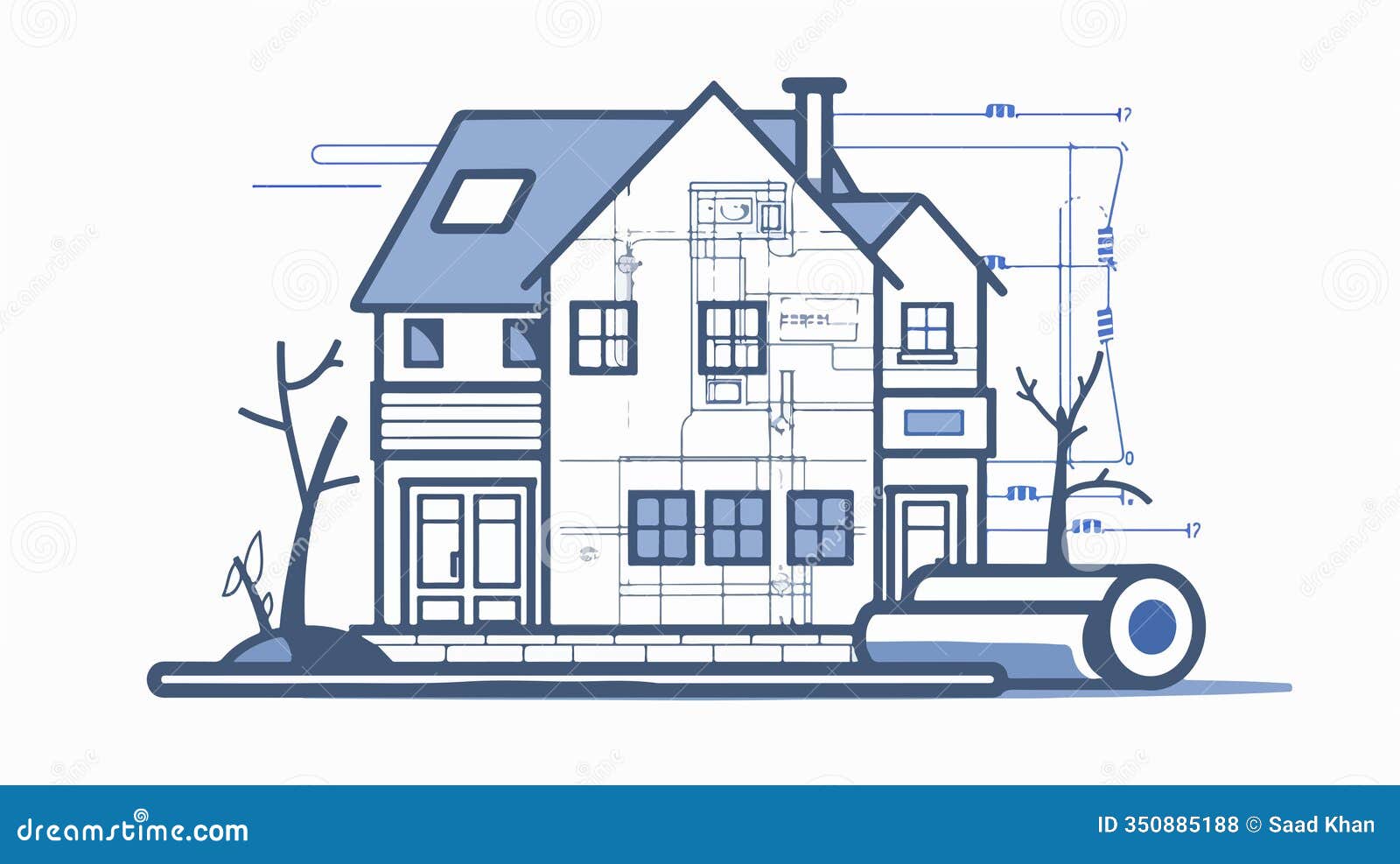 Blueprint Icon for Construction Projects and Design Schemes Stock ...