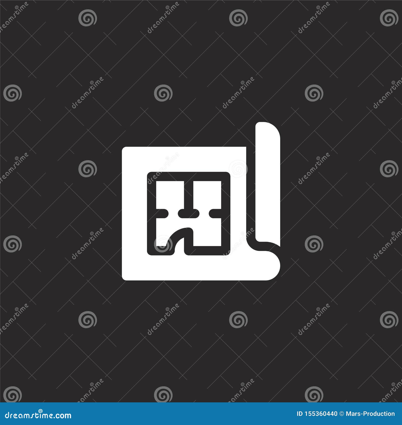 Blueprint Icon. Filled Blueprint Icon for Website Design and Mobile ...
