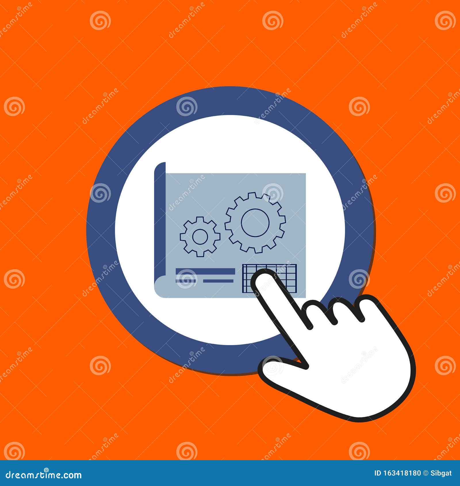 Blueprint Icon Vector Sign And Symbol Isolated On White Background ...