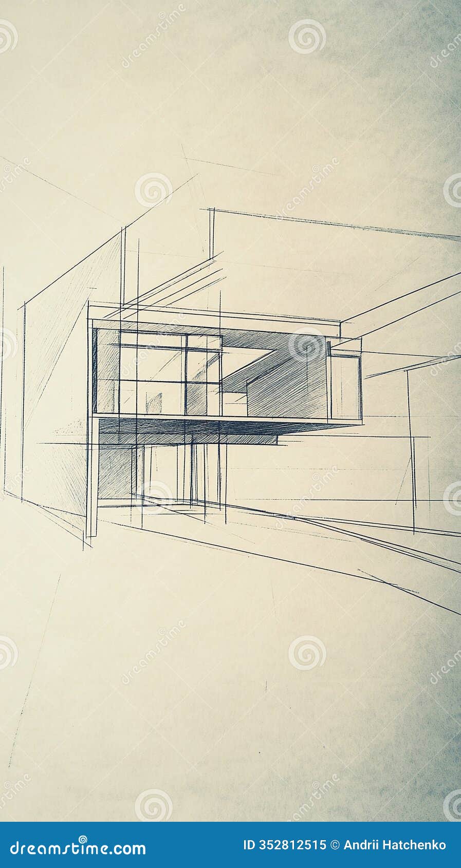 Blueprint of a Minimalist Home with Sharp Angles and Modern Aesthetic ...
