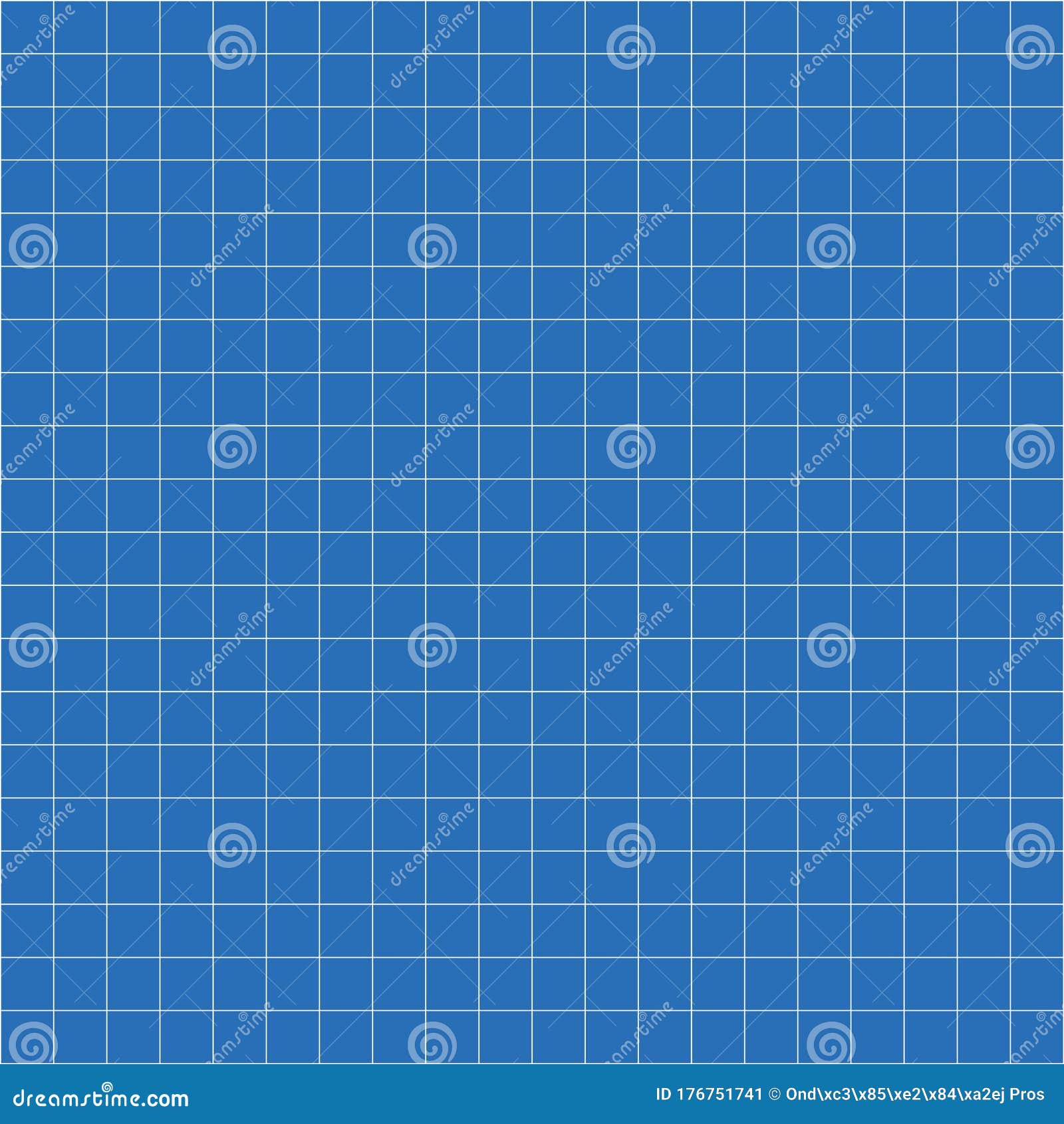 Blueprint Paper Grid with Empty Background Vector. Vector Blank Page ...