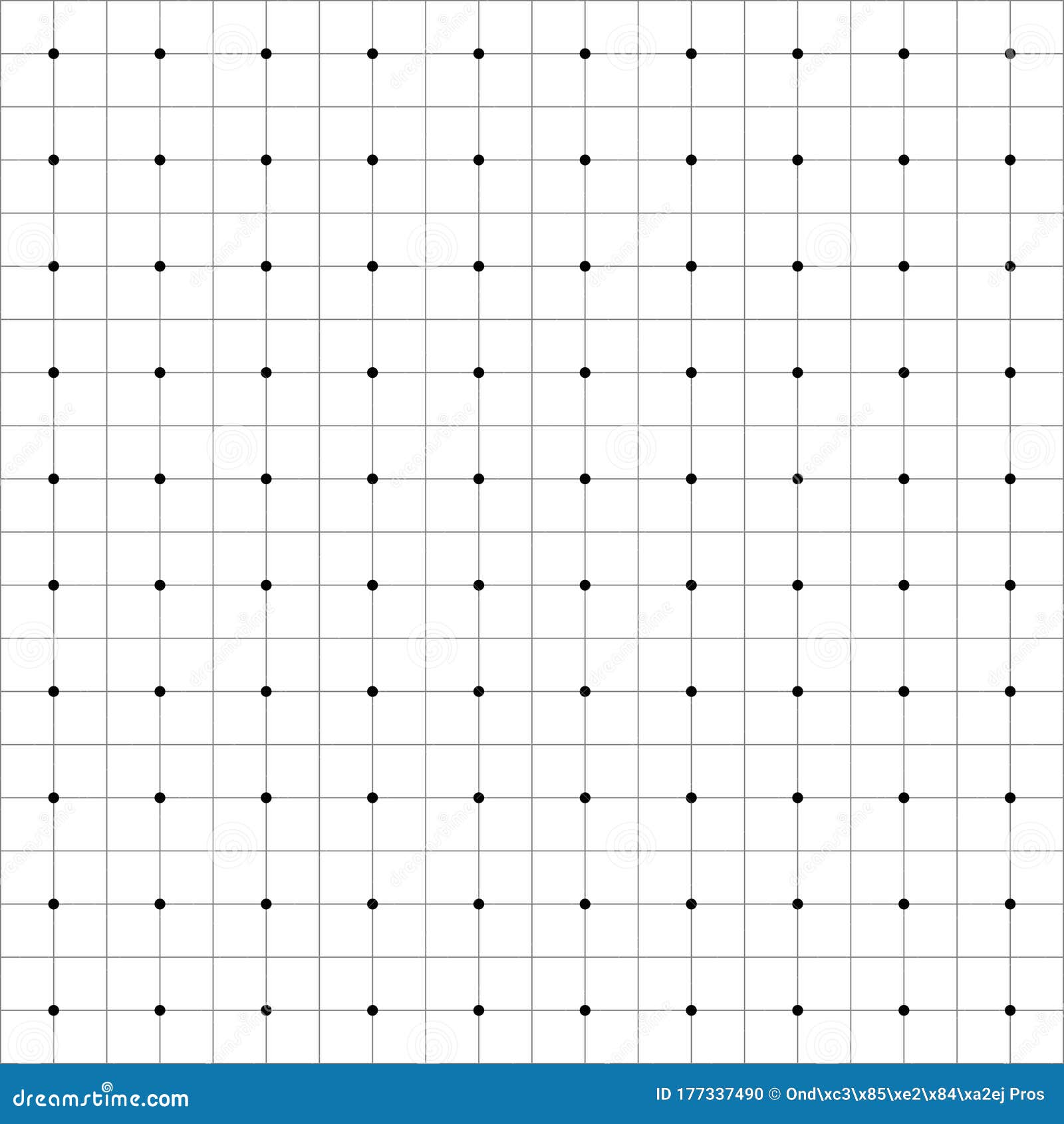 Blueprint Paper Grid with Empty Background Vector. Vector Blank Page ...