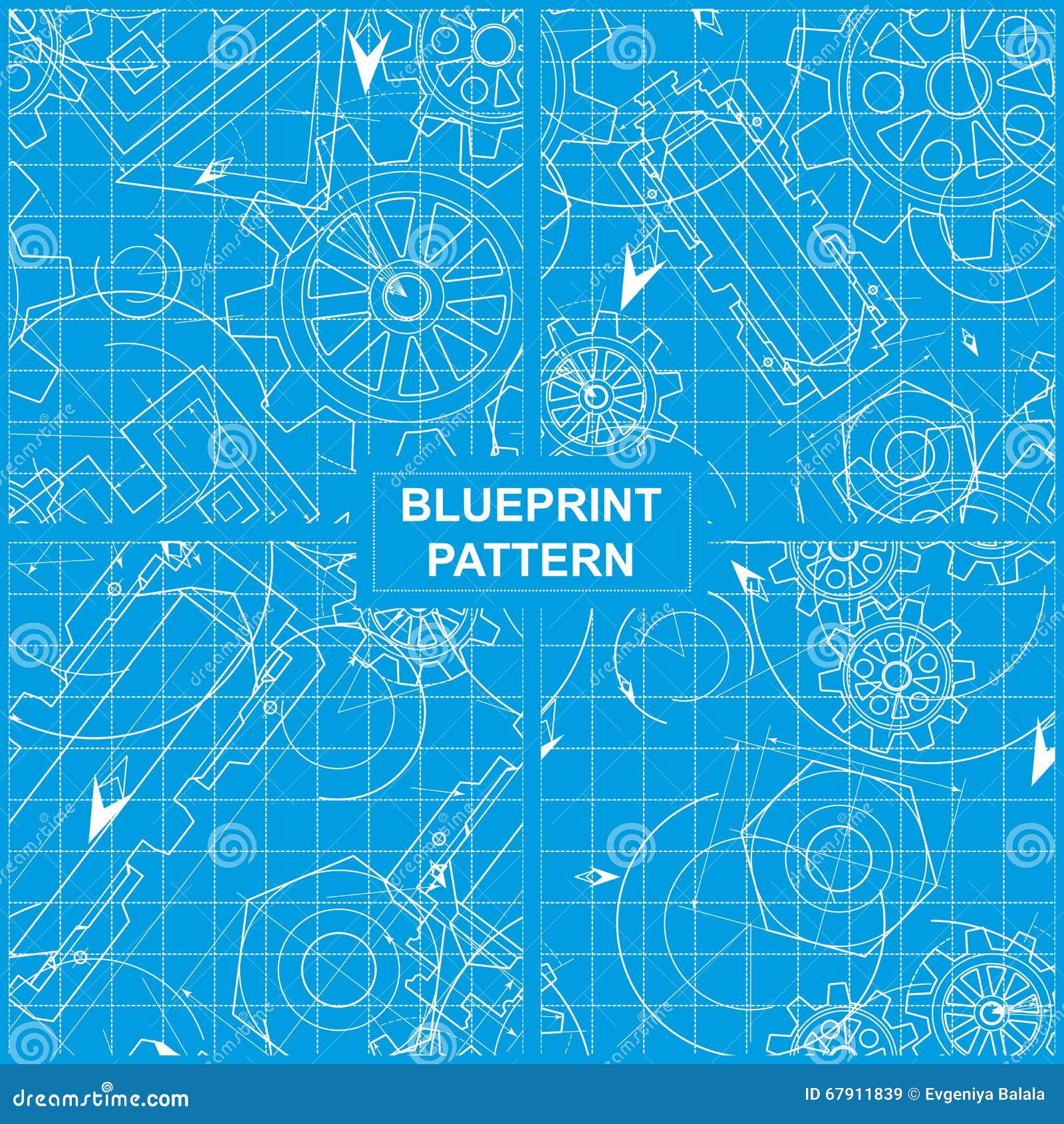 Blueprint Pattern stock vector. Illustration of blueprint - 67911839