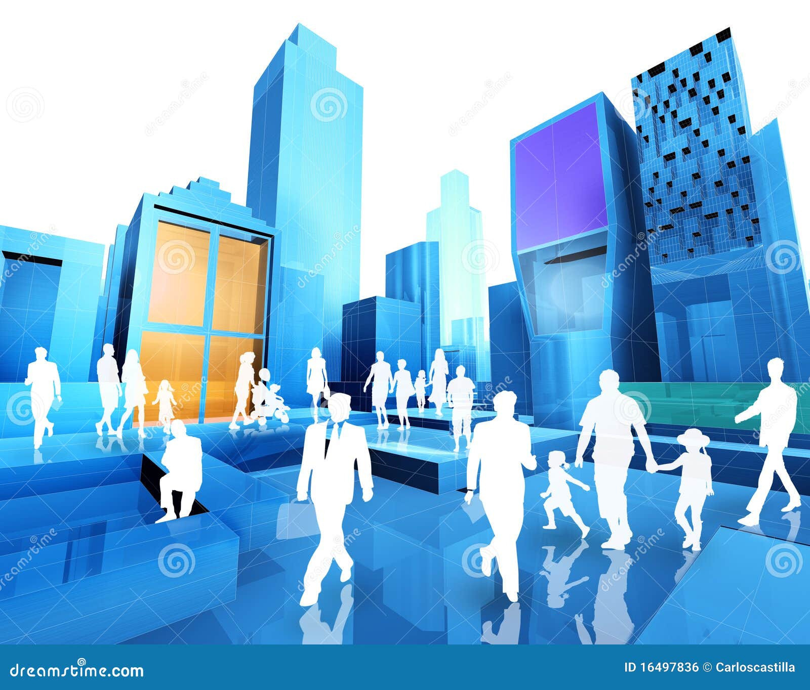 Blueprint and people stock illustration. Illustration of element - 16497836