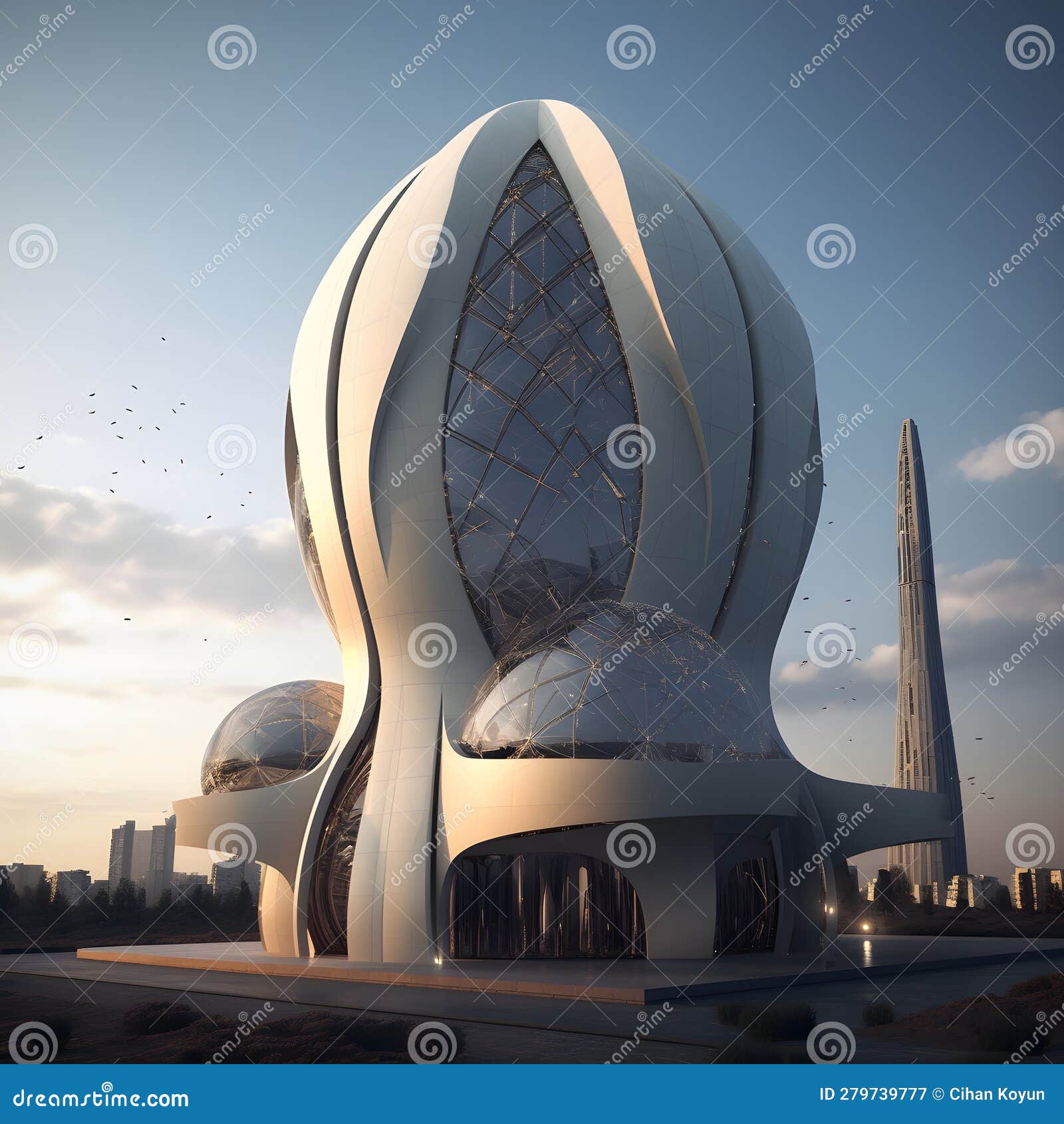 Blueprint for Progress, 3d Visualization of a Modern Building in the ...