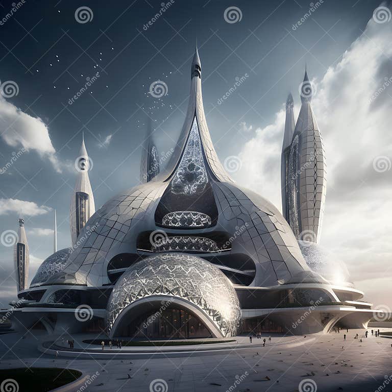 Blueprint for Progress, 3d Visualization of a Modern Building in the ...