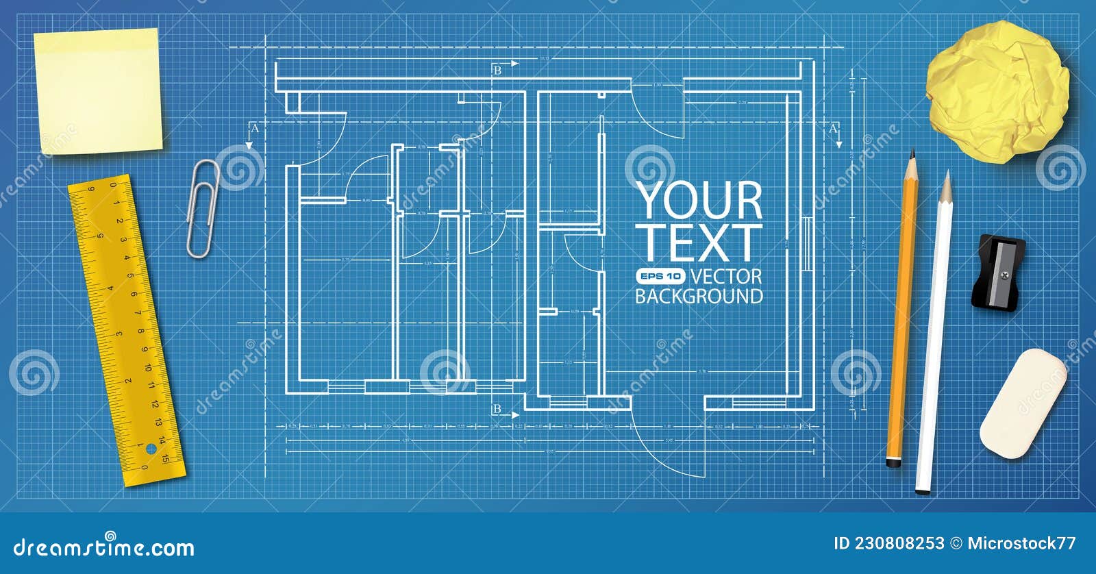 Blueprint Project Draft, Modern Clean Contemporary Kitchen, Island And ...