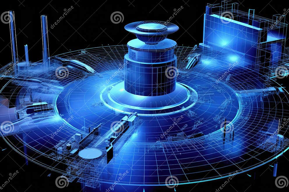 Blueprint of Quantum Radar Technology Design Stock Photo - Image of ...