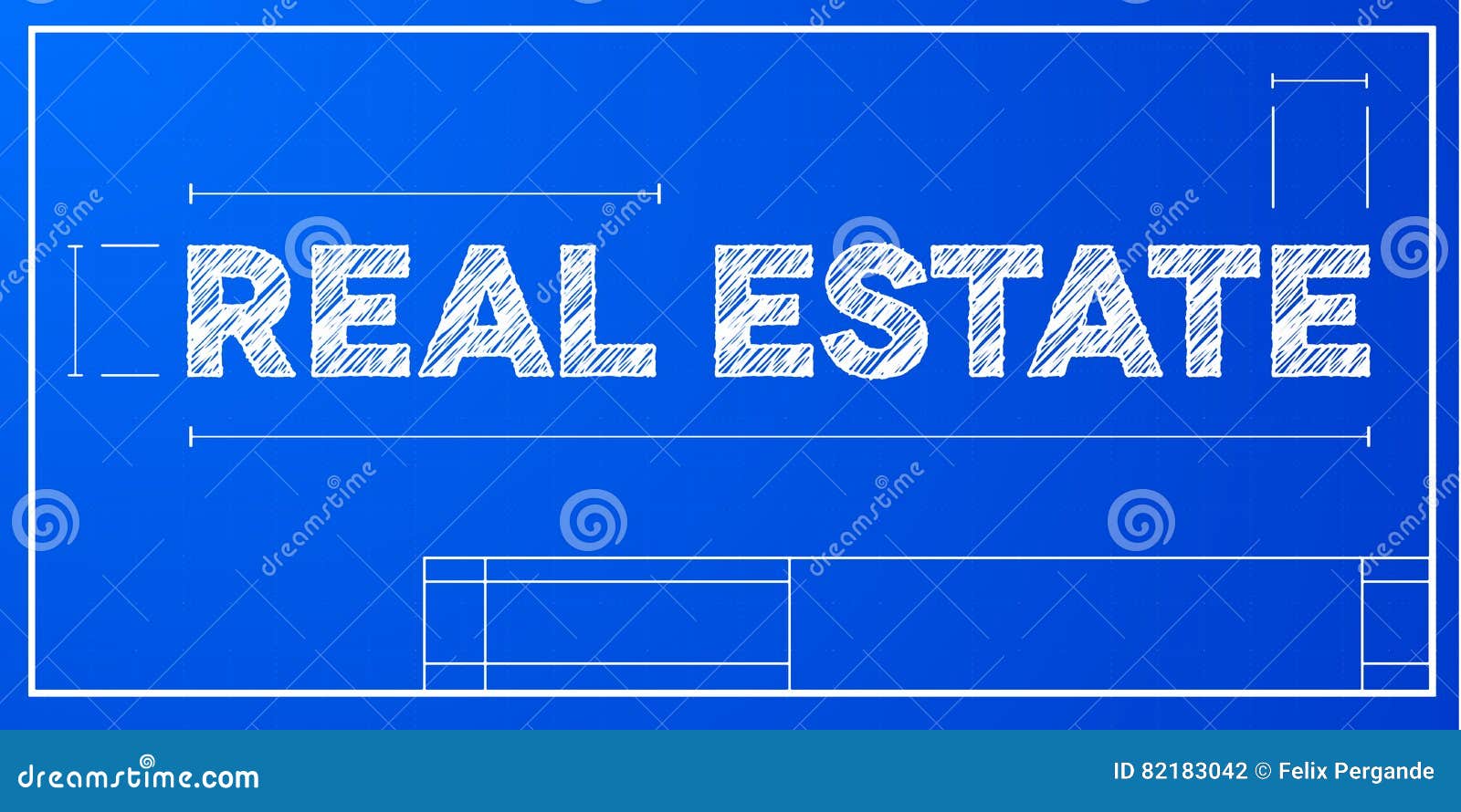 Blueprint real estate stock illustration. Illustration of plan - 82183042