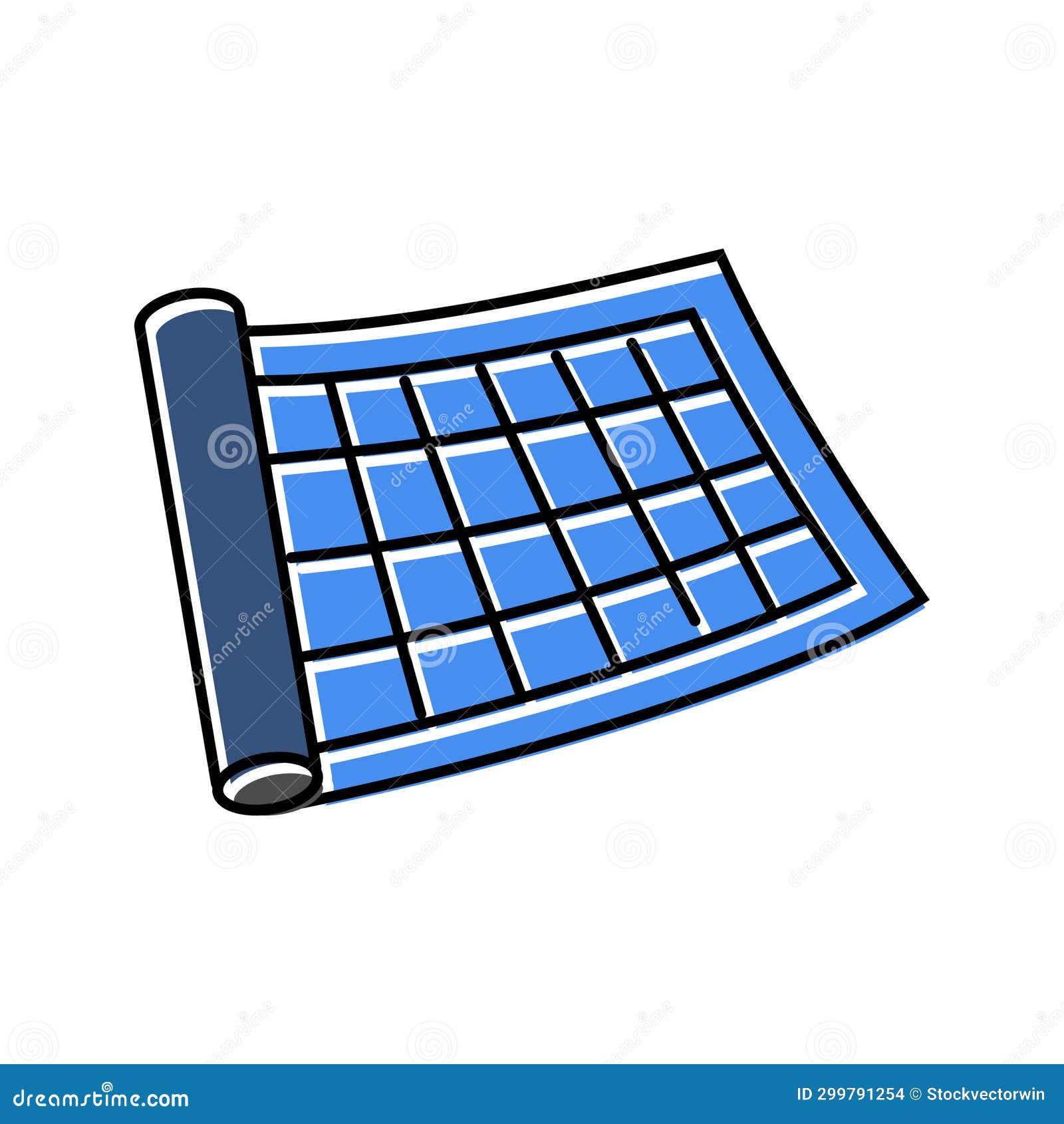 Blueprint Roll Civil Engineer Color Icon Vector Illustration 库存例证 - 插画 ...