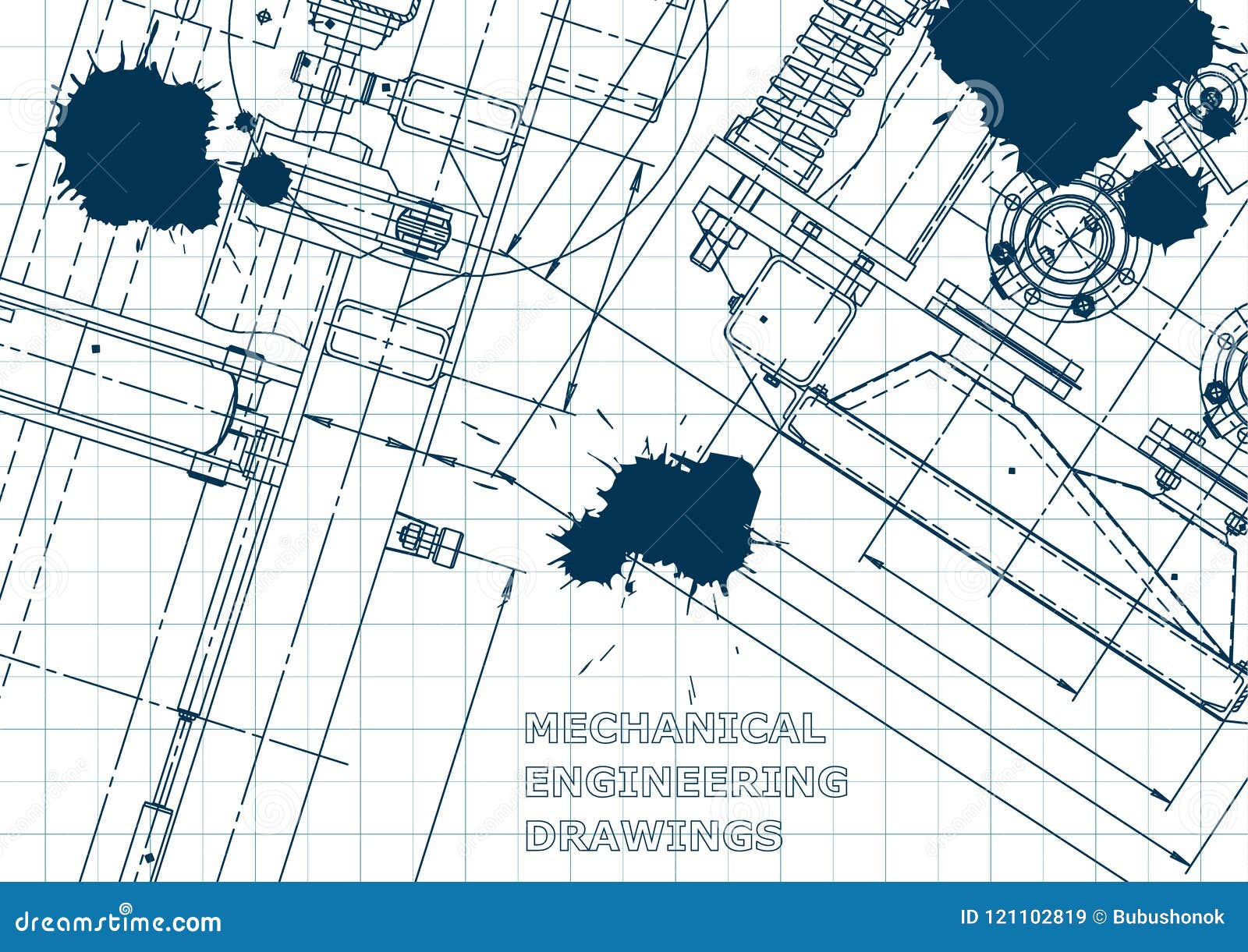 Blueprint, Scheme, Plan, Sketch Stock Vector - Illustration of engineer ...