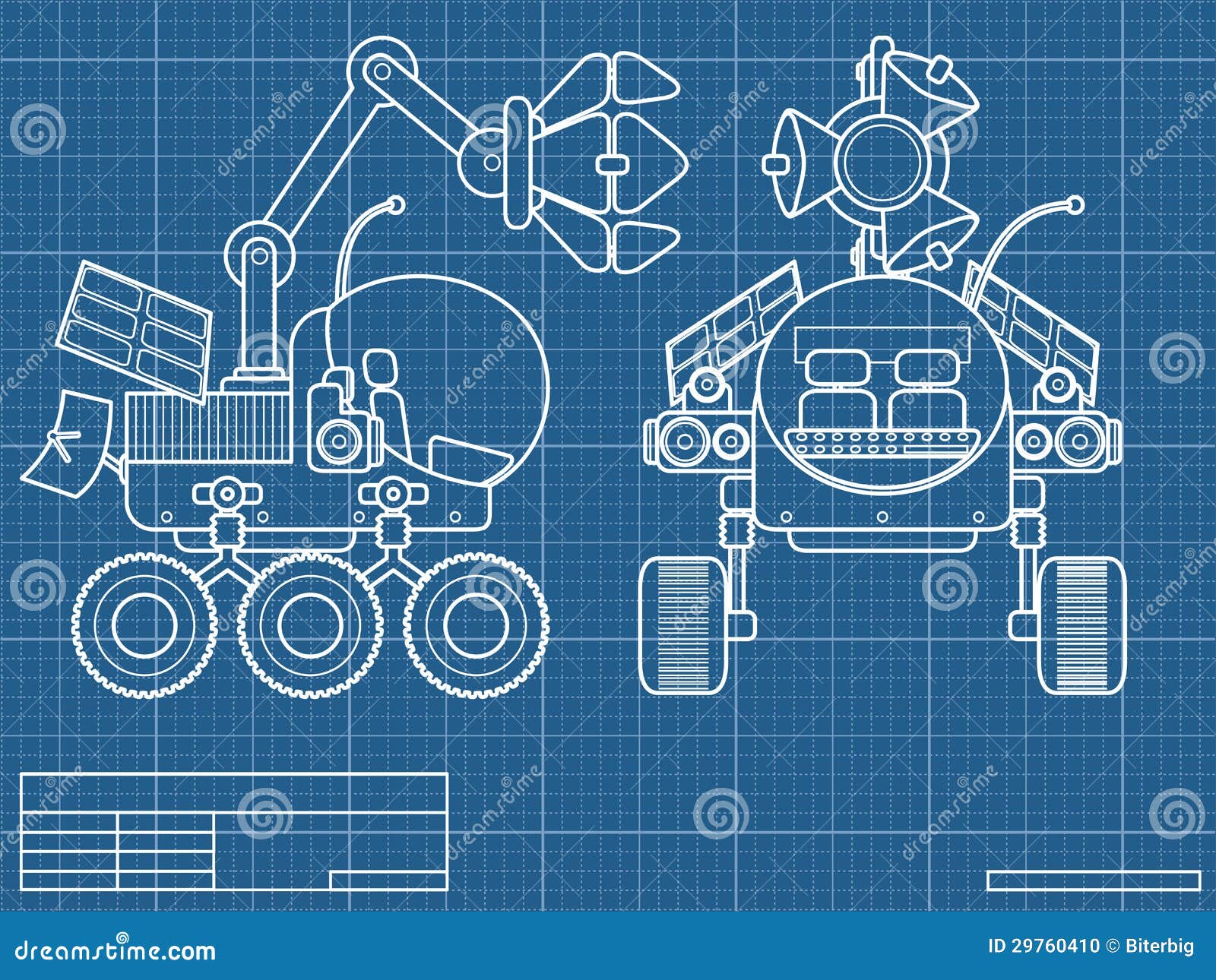 Mars Robot Rover Blueprints
