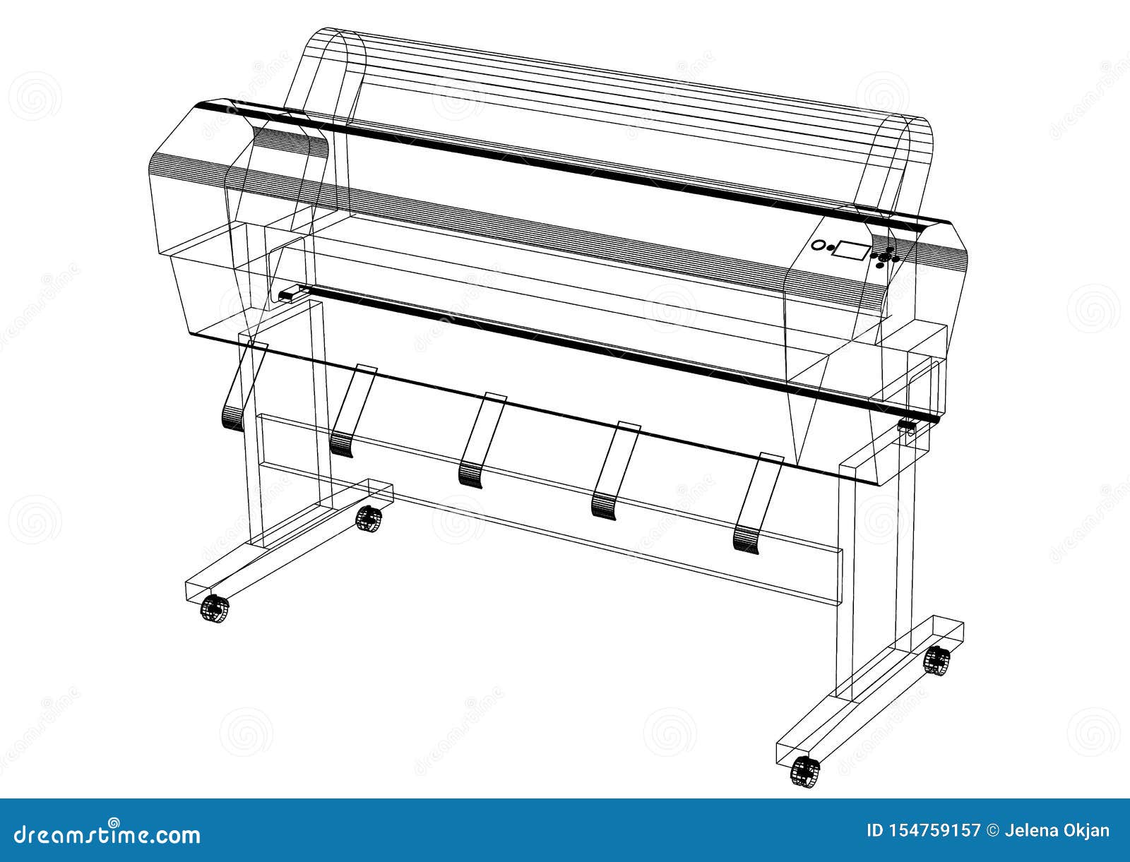 Blueprint stock illustration. Illustration of business - 154759157