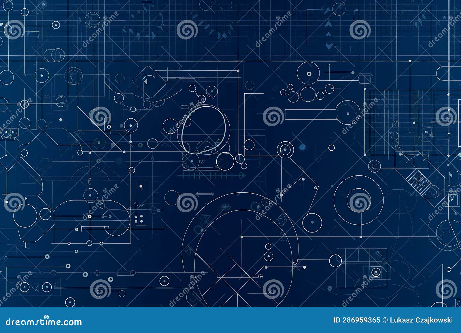 Blueprint Sketch Background Plans Generative a Stock Illustration ...