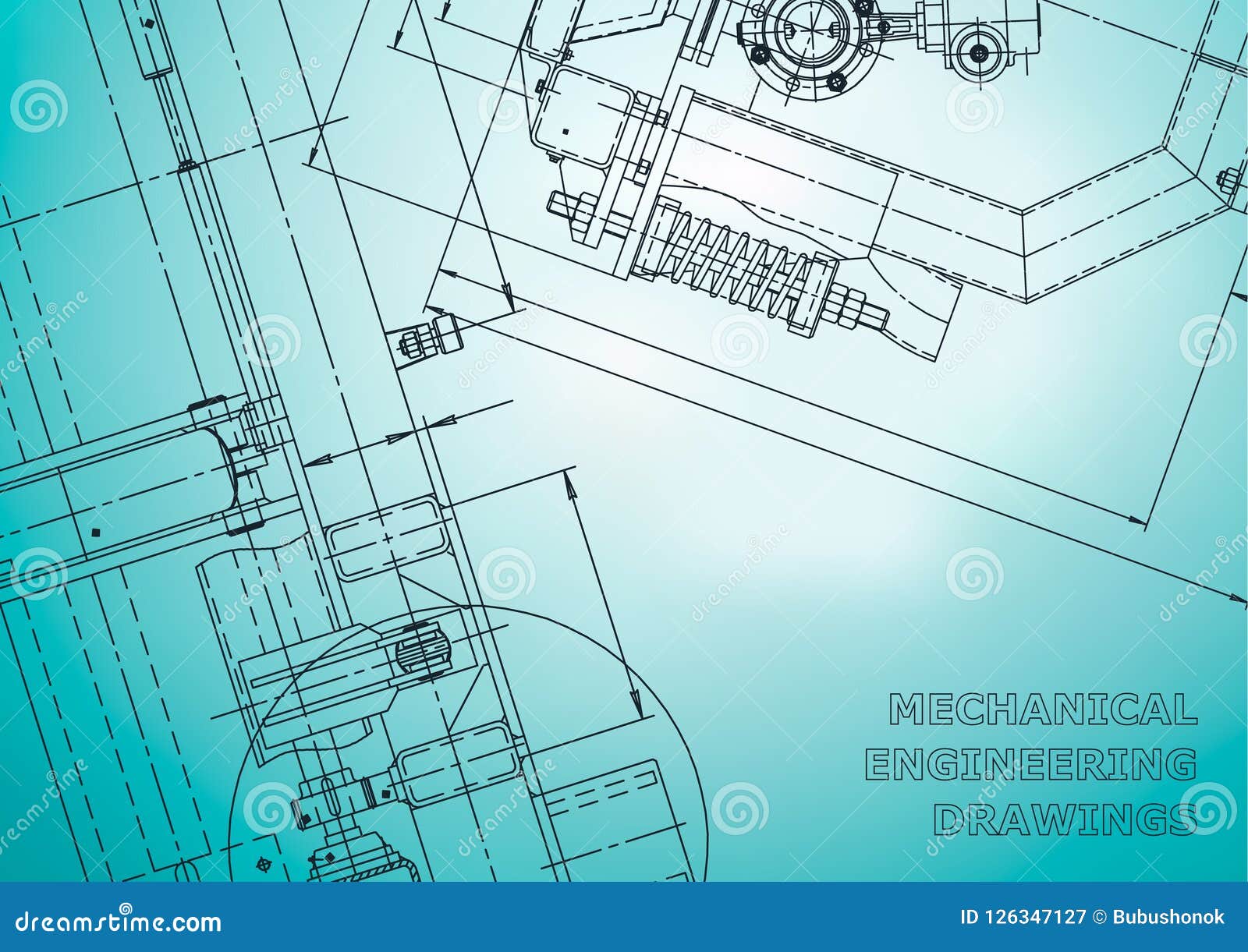 Blueprint, Sketch. Vector Engineering Illustration Stock Vector ...