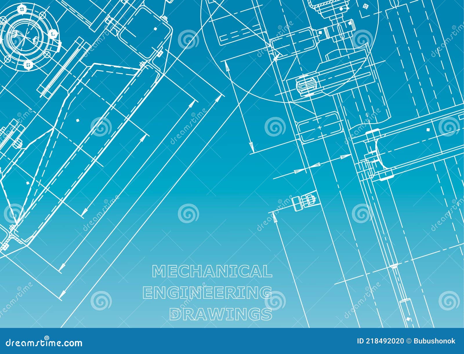 Blueprint, Sketch. Vector Engineering Illustration Stock Vector ...